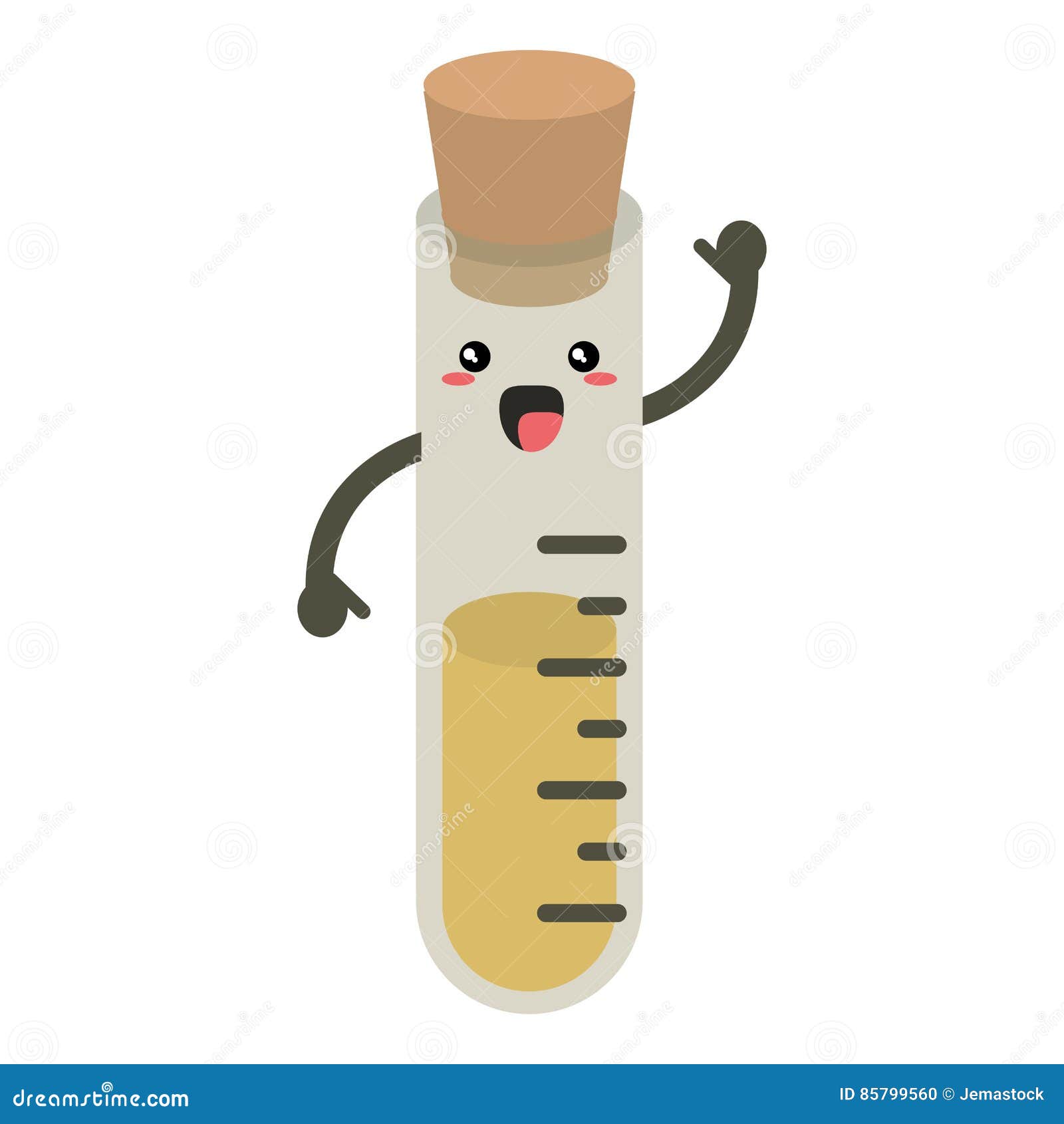 Cartoon Test Tube Laboratory School Tool Stock Vector - Illustration of ...