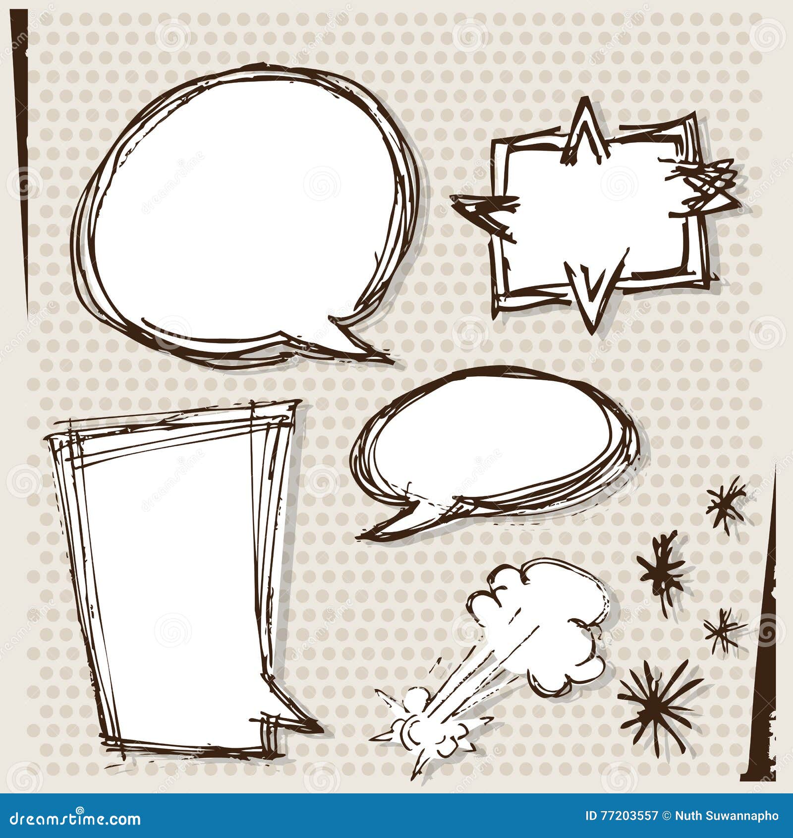 Cartoon text box stock vector. Illustration of element - 77203557