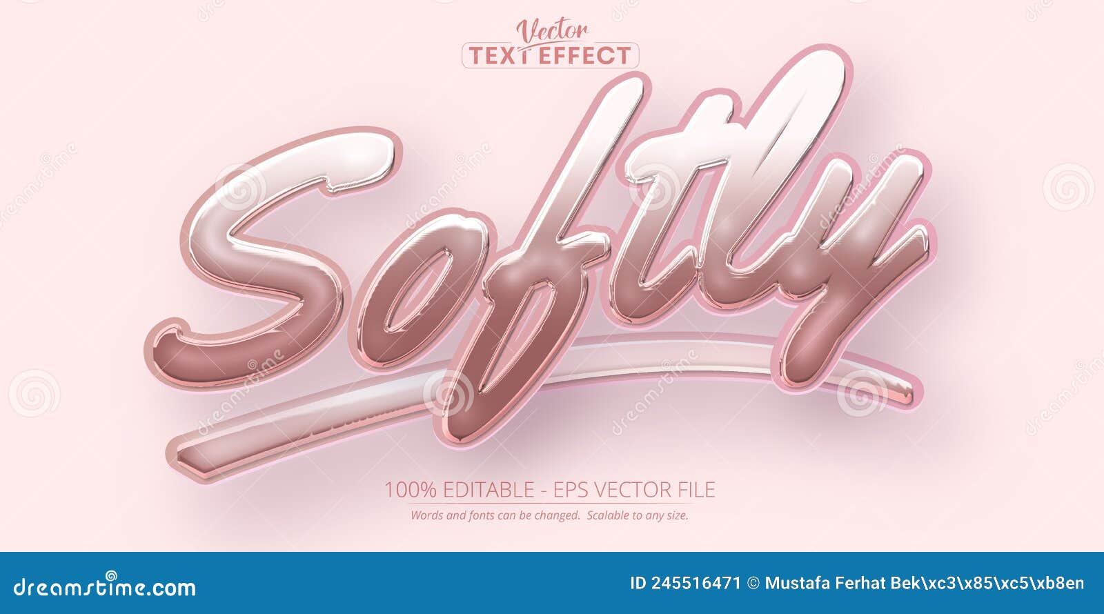 Cartoon Text Effect, Editable Softly Text and Comic Text Style Stock ...