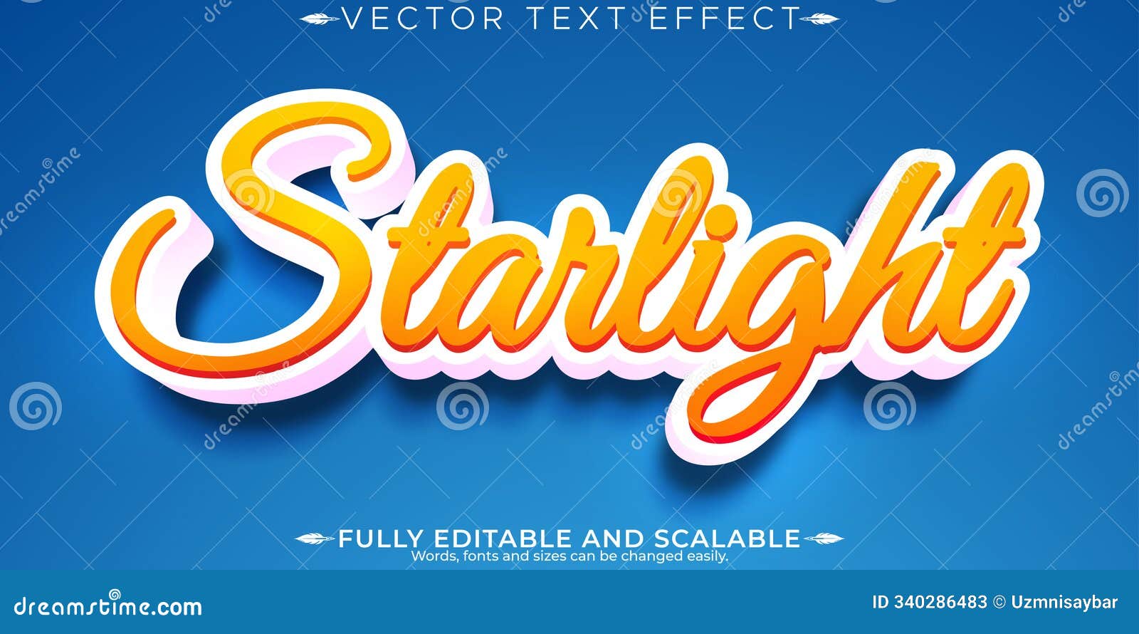 Cartoon Text Effect, Editable Star and Comic Customizable Font Style ...