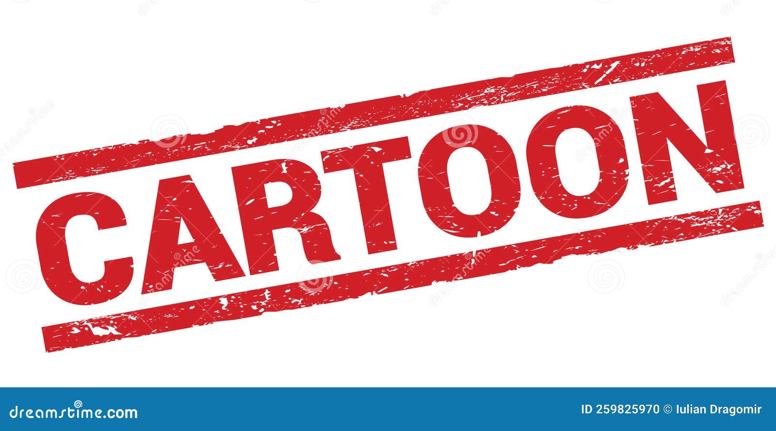 CARTOON Text on Red Rectangle Stamp Sign Stock Illustration ...