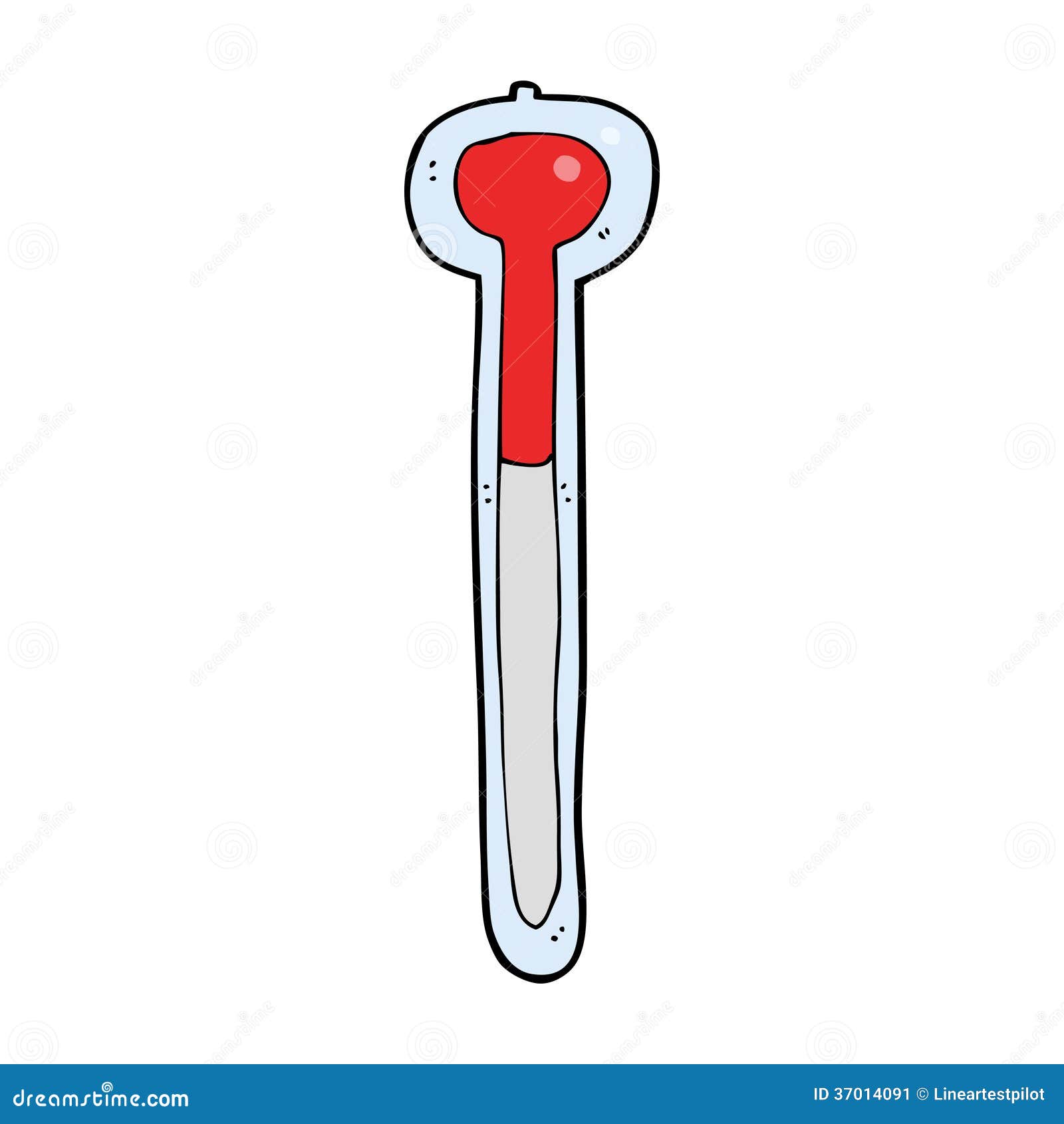Cartoon thermometer stock vector. Illustration of funny - 37014091