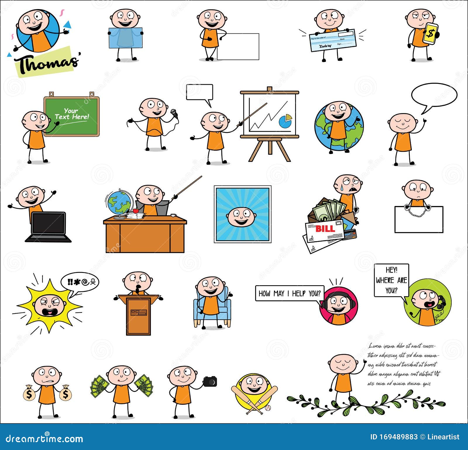 Cartoon Thief - Collection of Various Concepts Vector Illustrations ... Cartoon Thief - Collection of Various Concepts Vector Illustrations ...