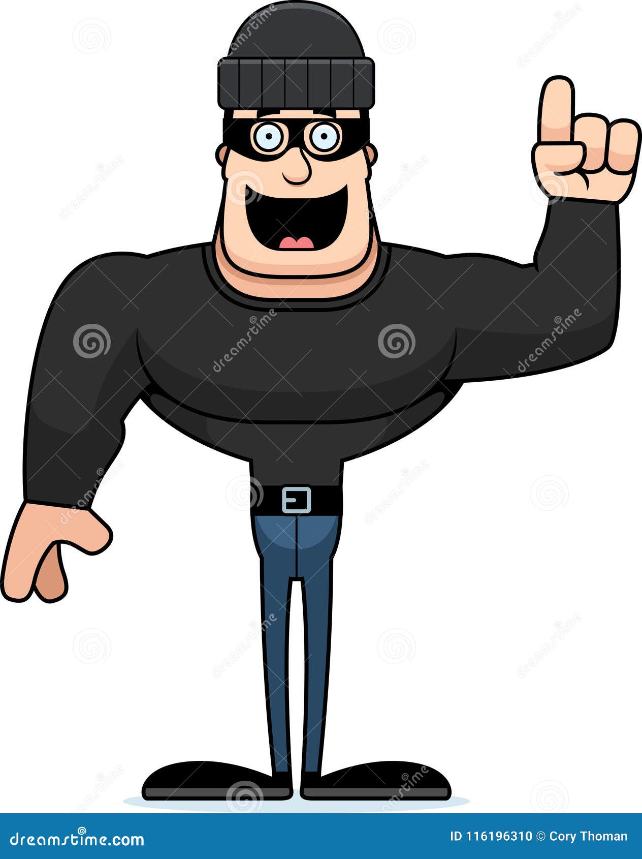 Cartoon Thief Idea stock vector. Illustration of vector - 116196310