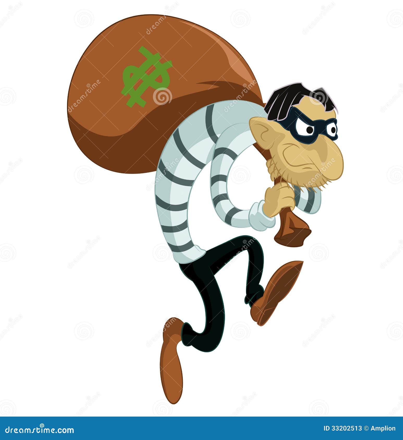 Cartoon Thief Stock Vector Illustration Of Human Escape 33202513