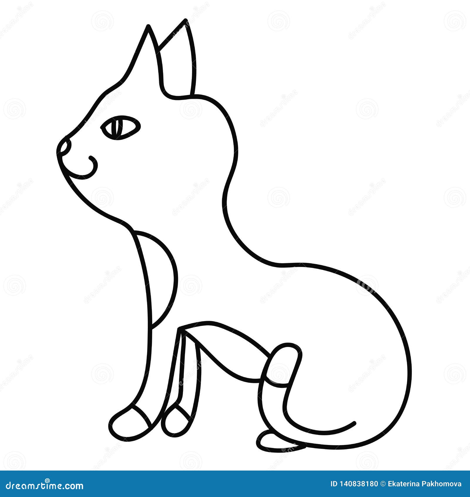 Cartoon Thin Line Geo Logo In Flat Style Isolated On White Background ...