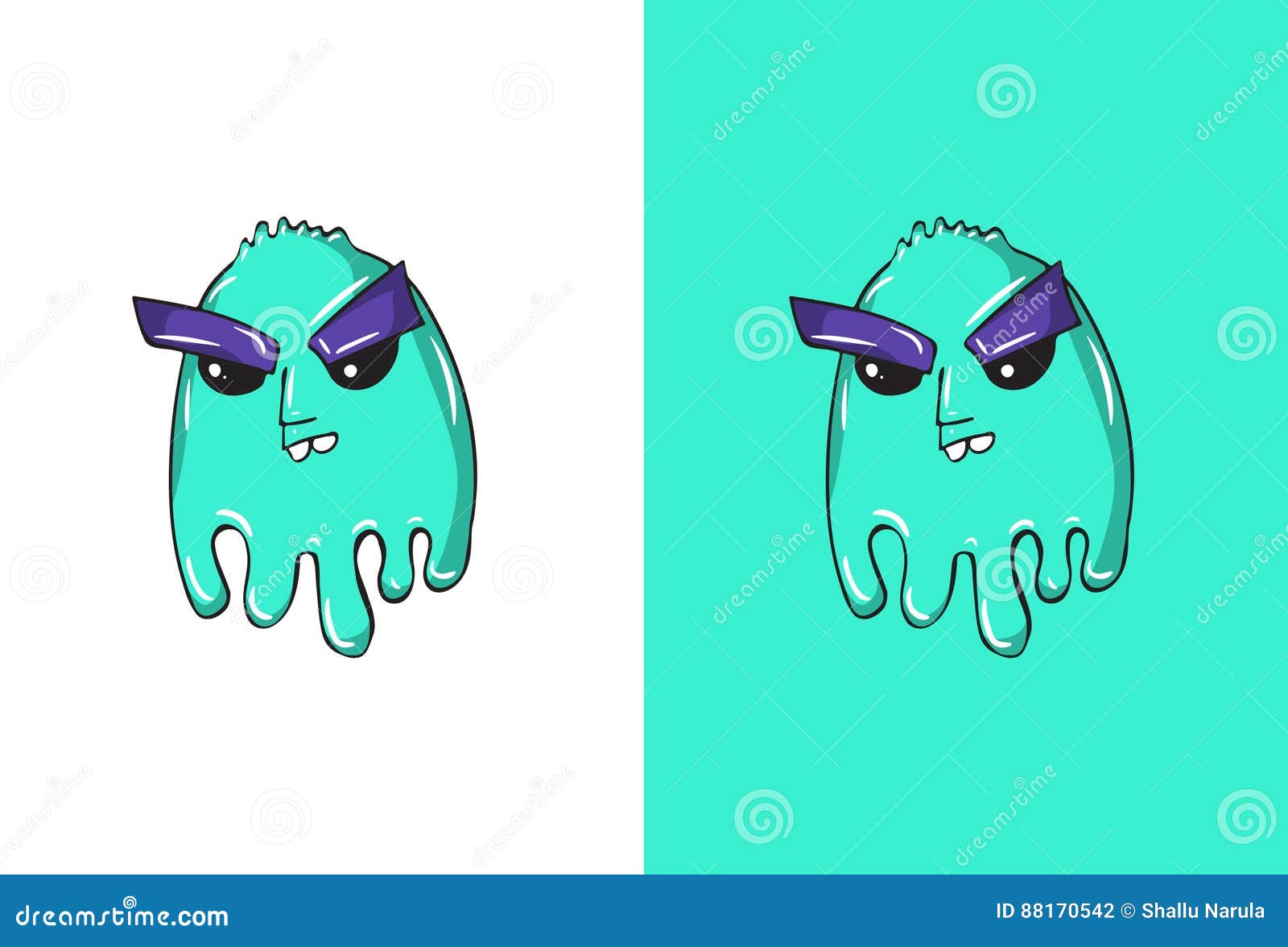 Cartoon Thinking Emoji Ghost Style Stock Illustrations – 16 Cartoon ...
