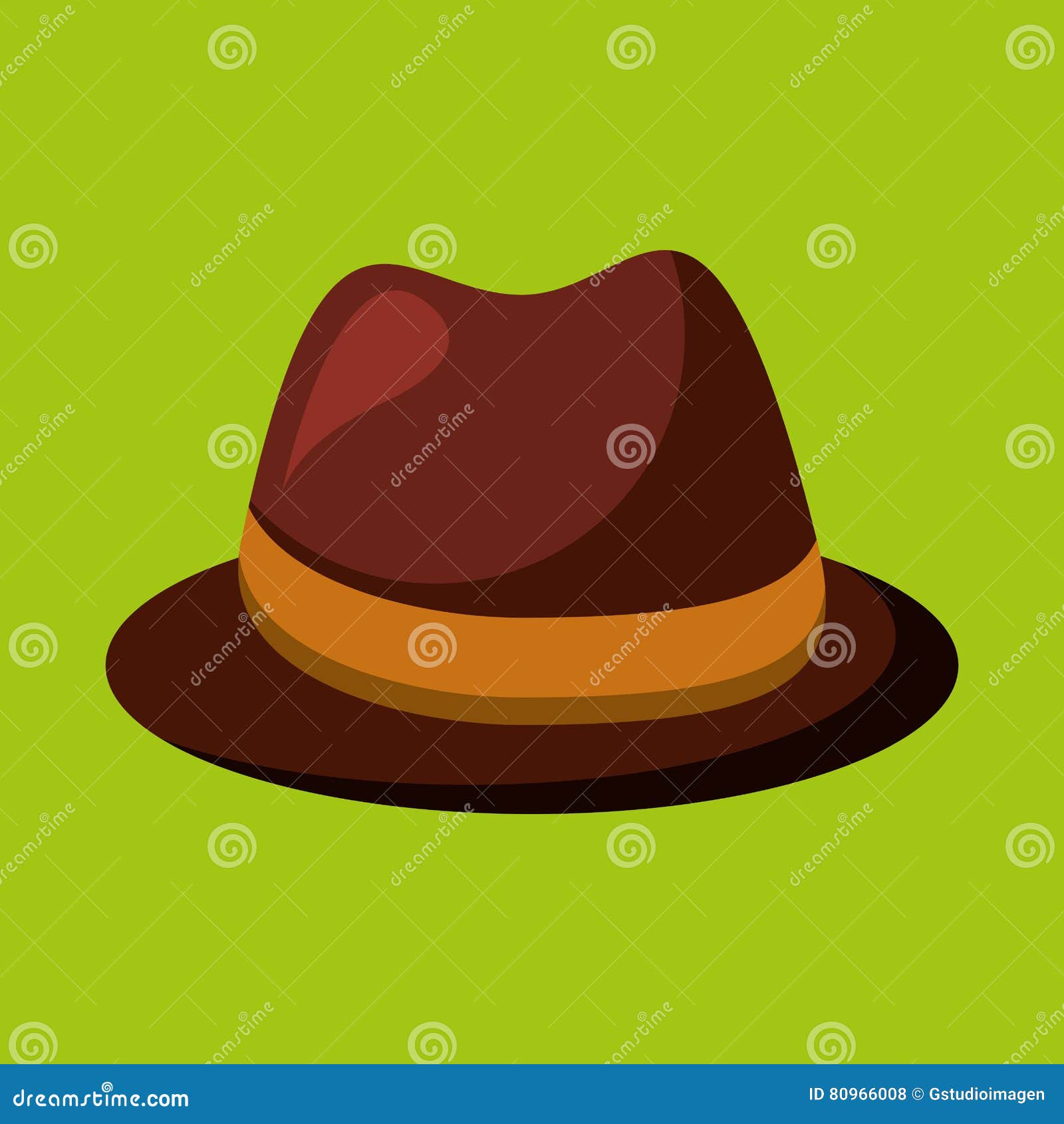 Cartoon Tie Hat Father Day Symbol Stock Vector - Illustration of love ...