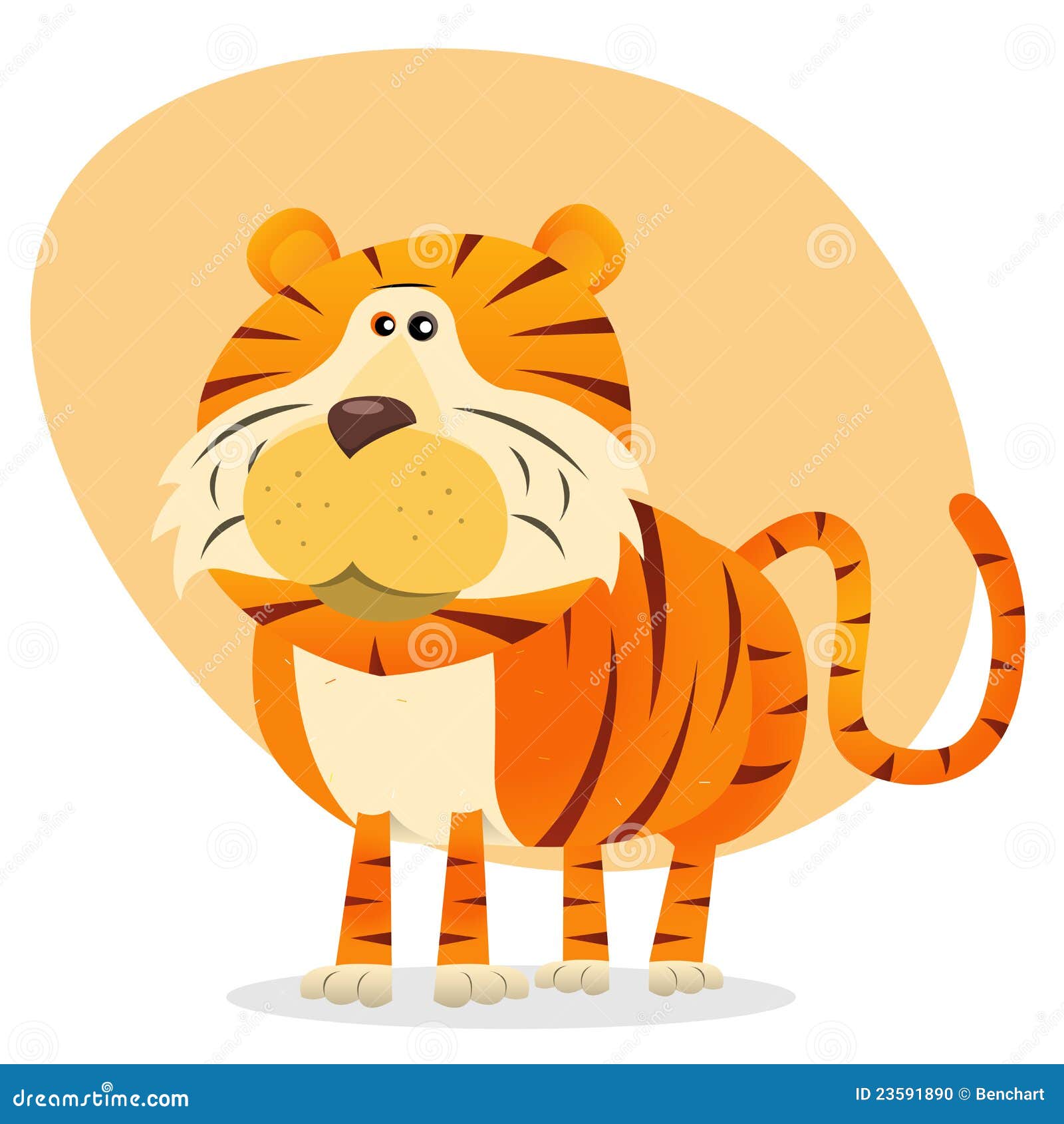 Cartoon Tiger Stock Photo - Image: 23591890