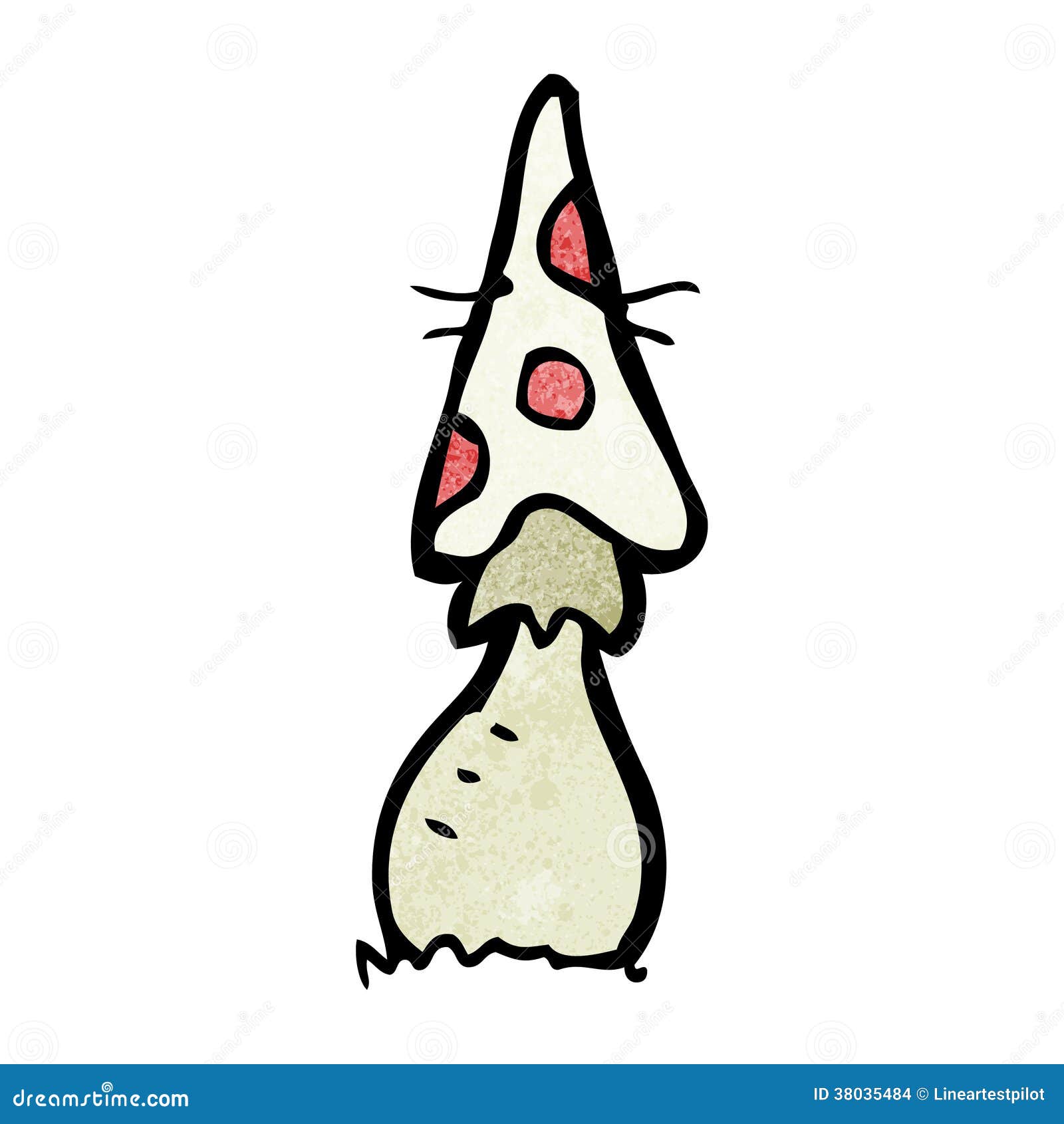 Cartoon toadstool stock vector. Illustration of drawing - 38035484