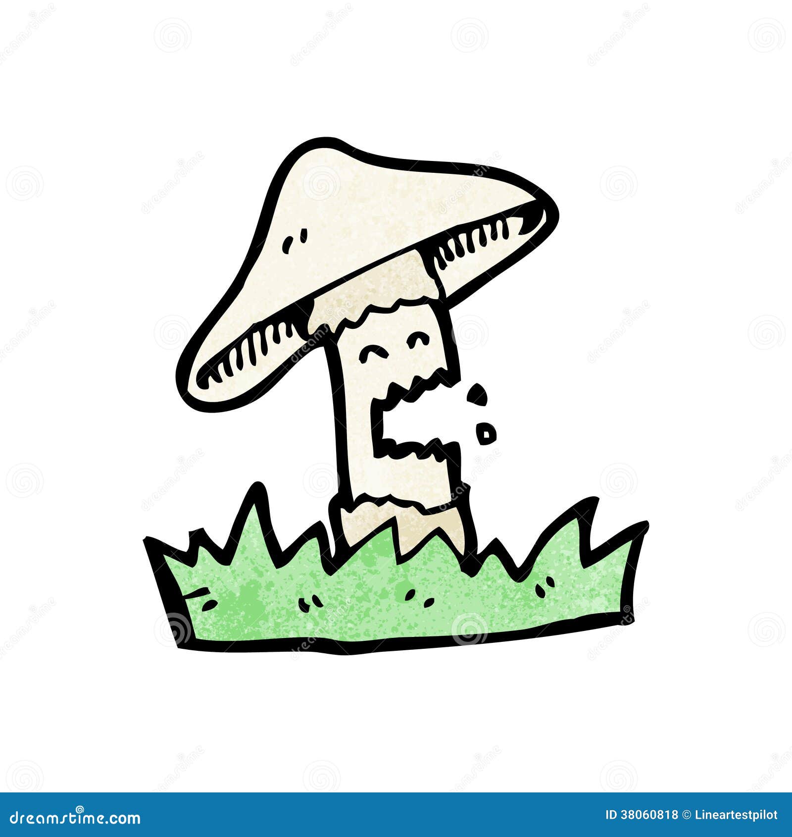 Cartoon toadstool stock vector. Illustration of quirky - 38060818