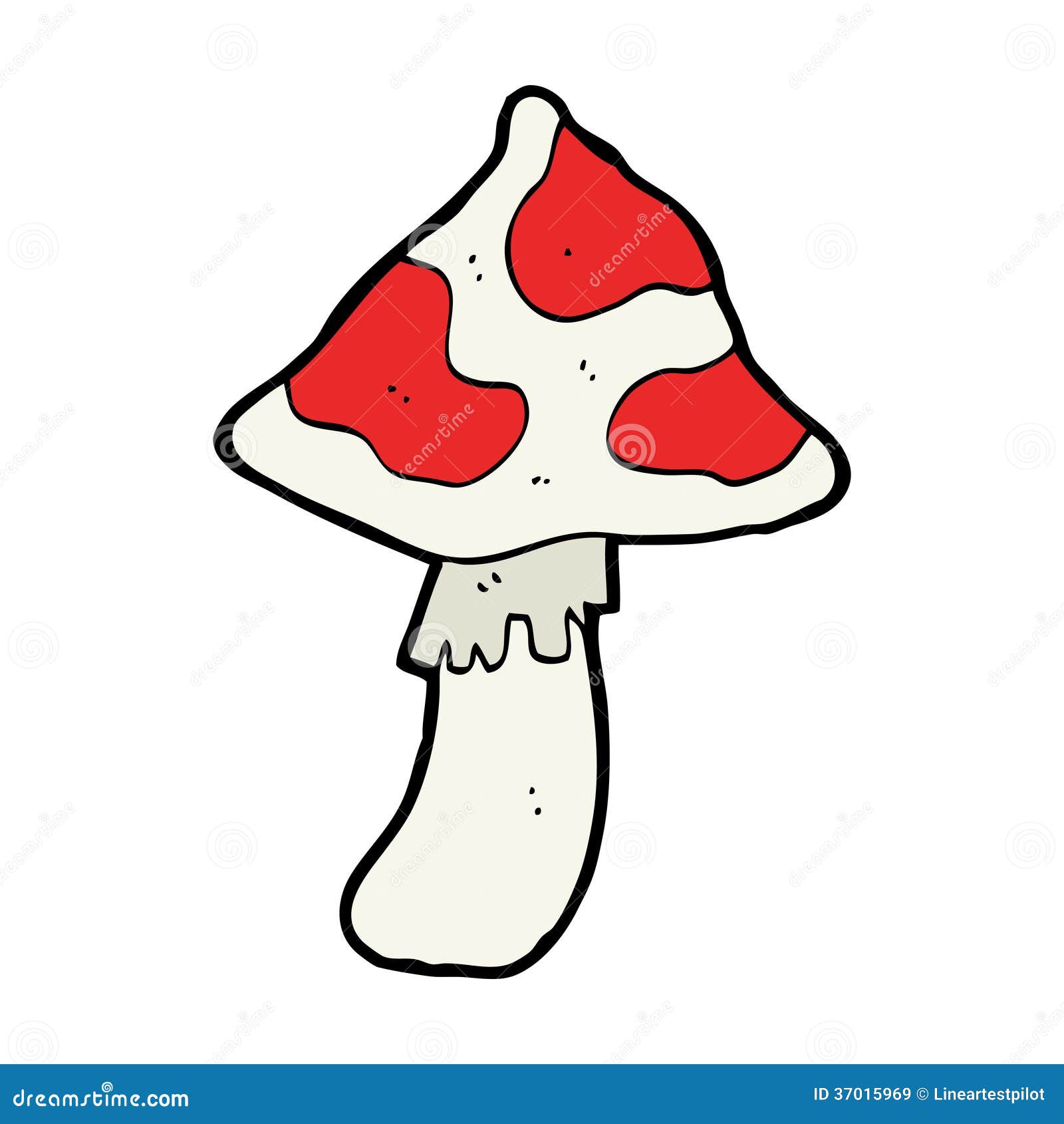 Cartoon toadstool stock vector. Illustration of cartoon - 37015969