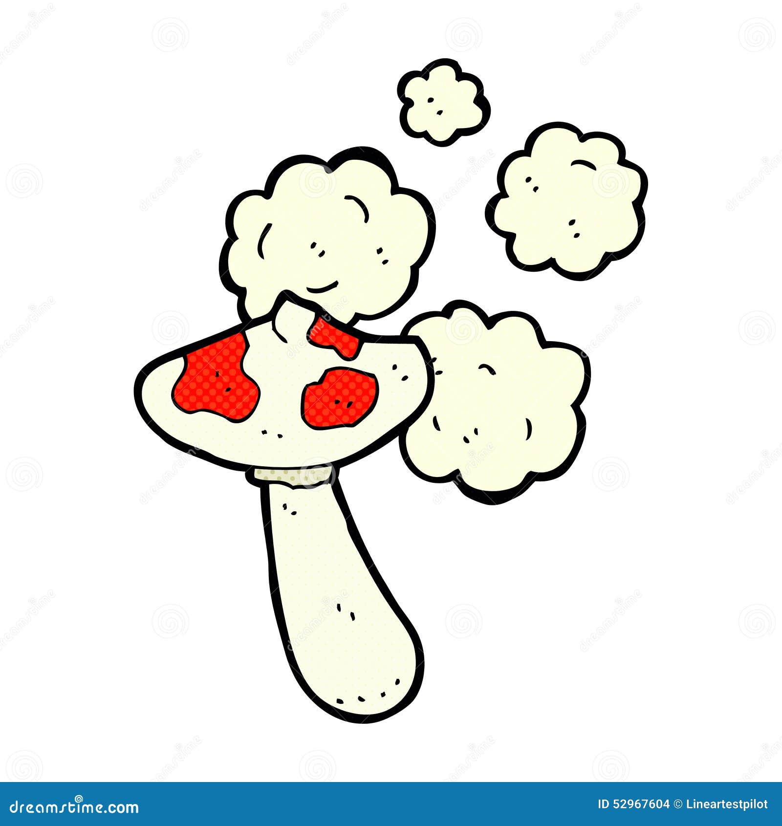 Cartoon toadstool mushroom stock illustration. Illustration of magic ...