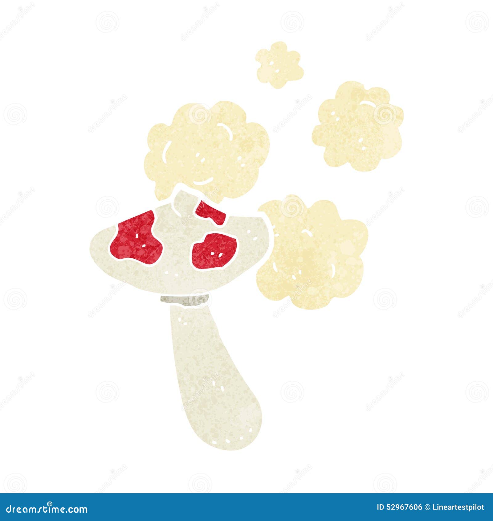 Cartoon toadstool mushroom stock illustration. Illustration of magic ...