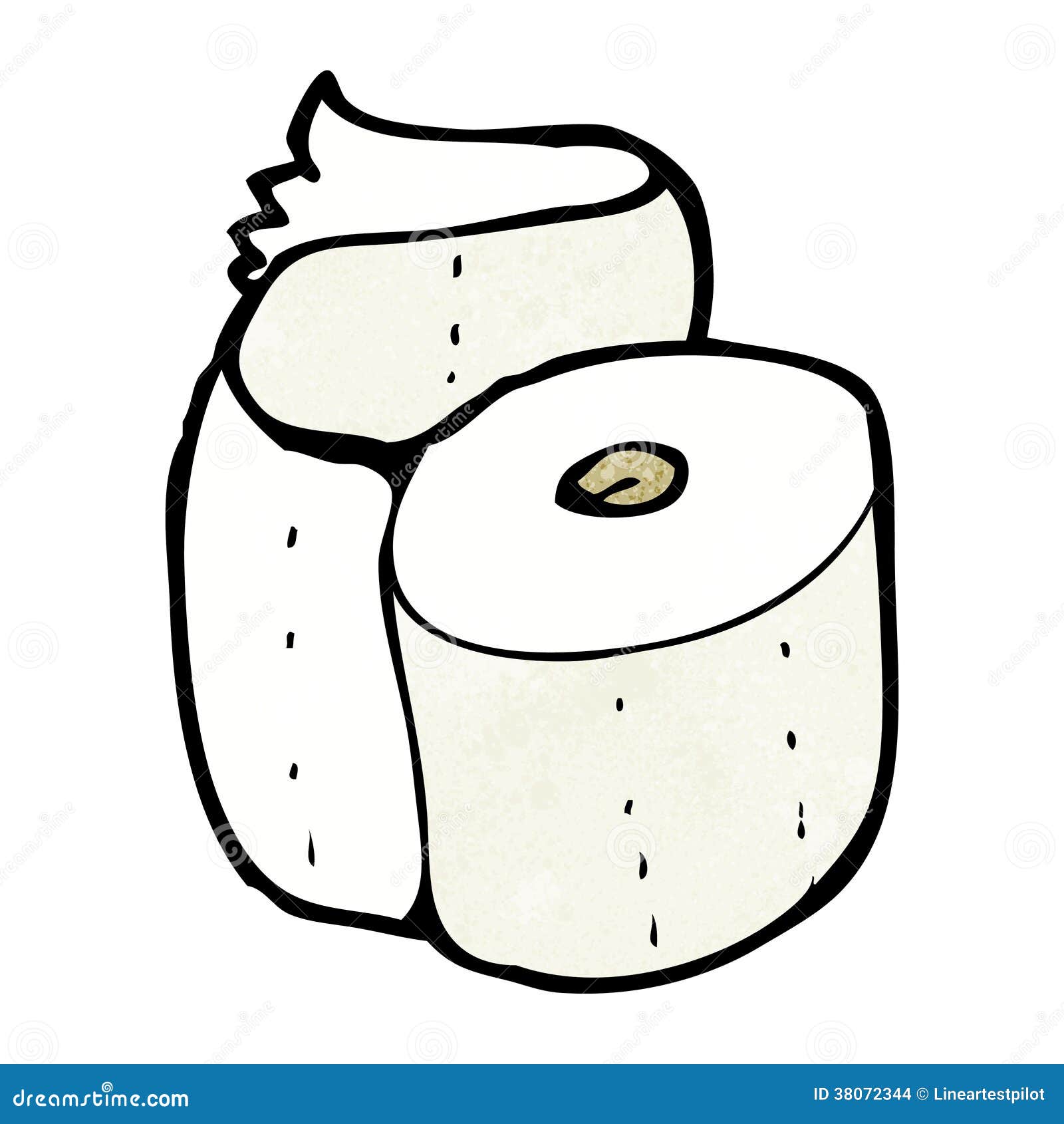 Cartoon toilet roll stock illustration. Illustration of quirky - 38072344