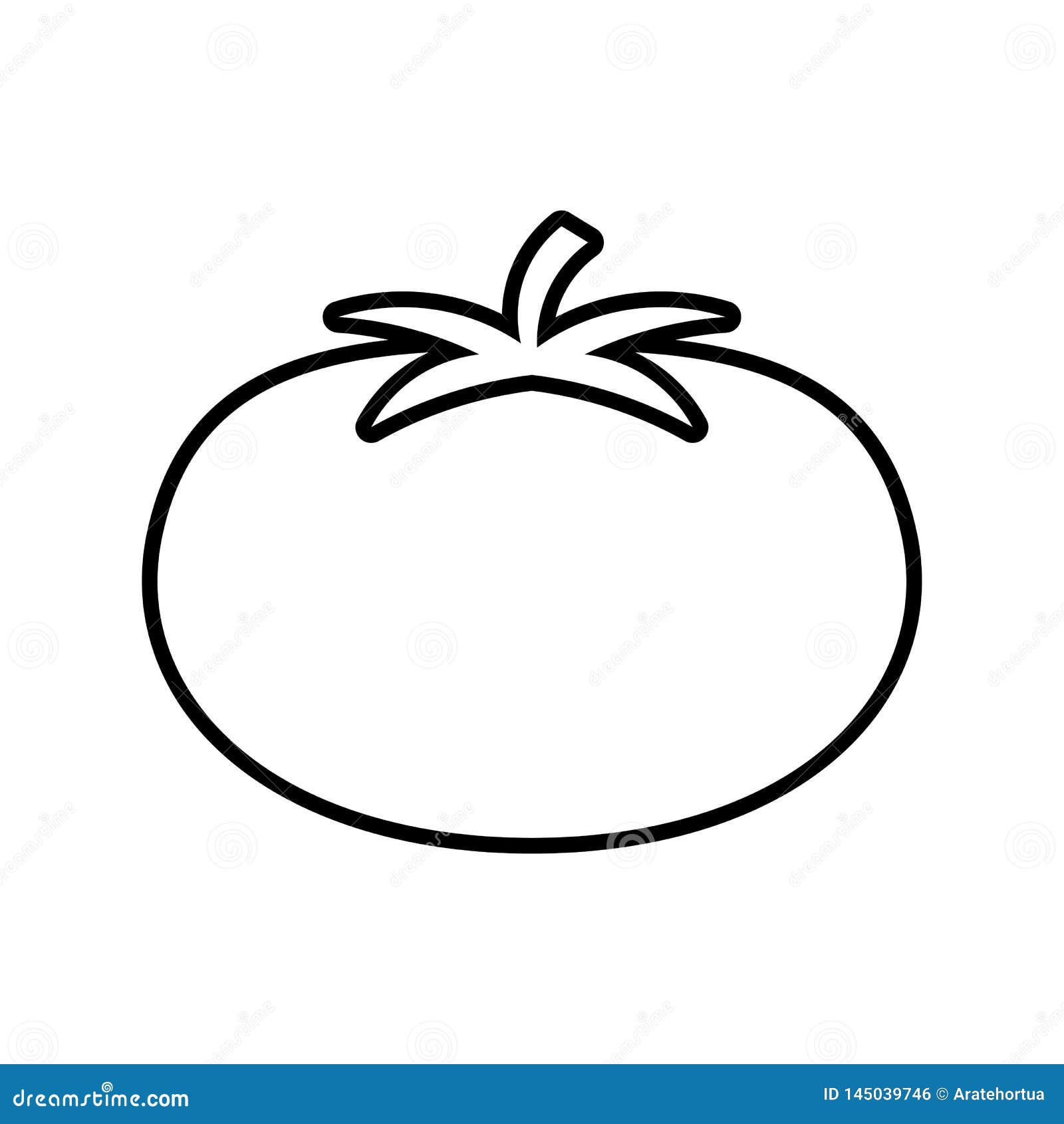 Cartoon Tomato Icon Isolated on White Background Stock Vector ...