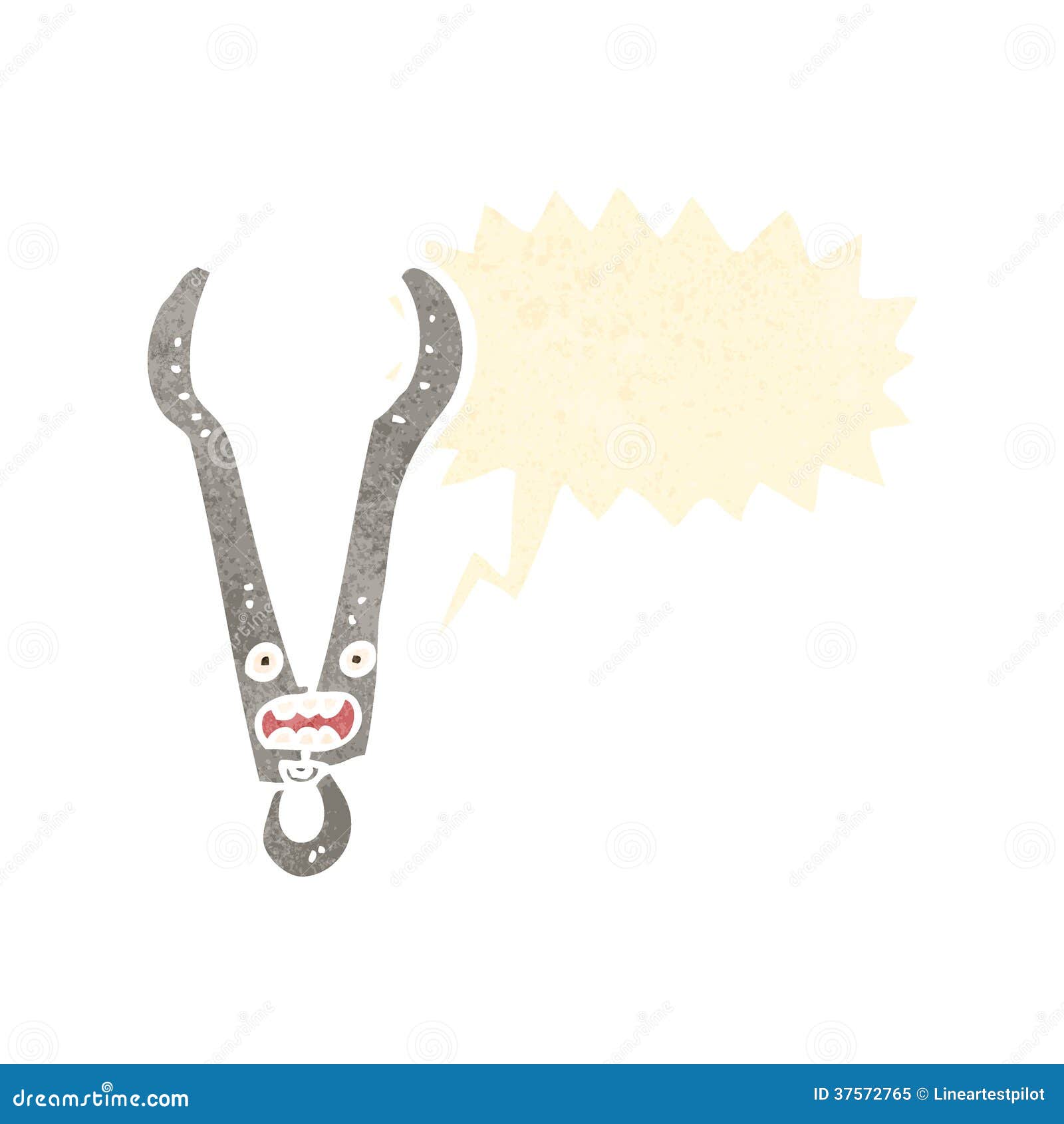 Cartoon tongs stock vector. Illustration of balloon, funny - 37572765