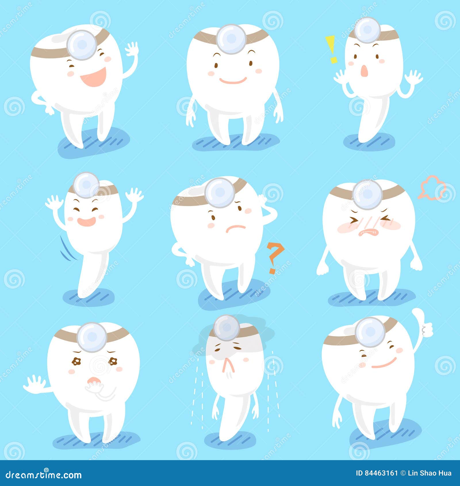 Cartoon Tooth Doctor Do Expression Stock Vector - Illustration of care ...