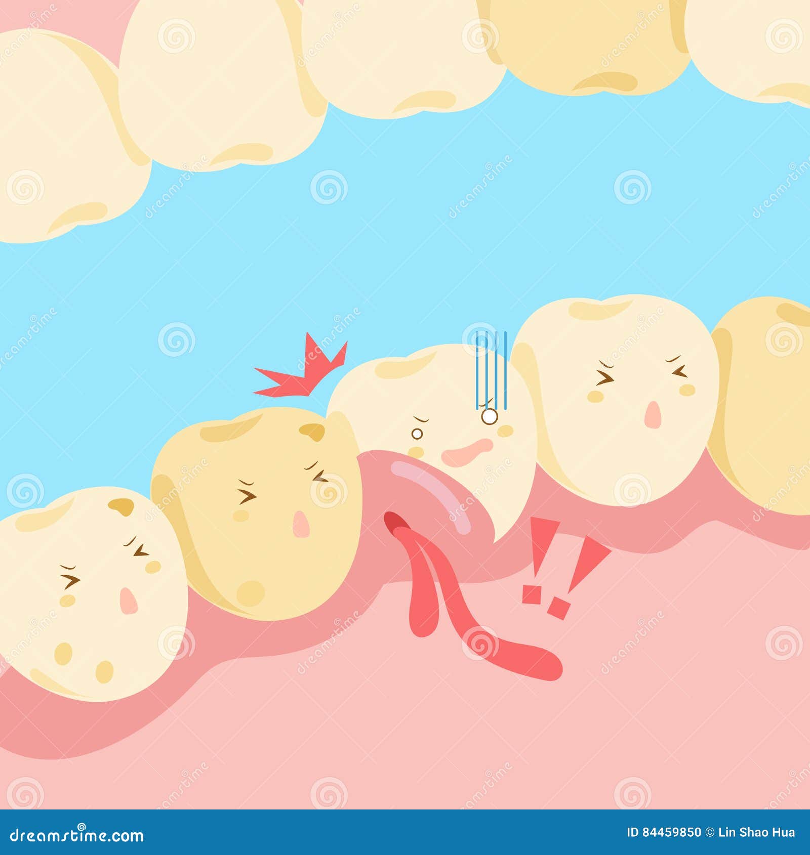 Swelling Cartoon Vector Illustration | CartoonDealer.com #71968810