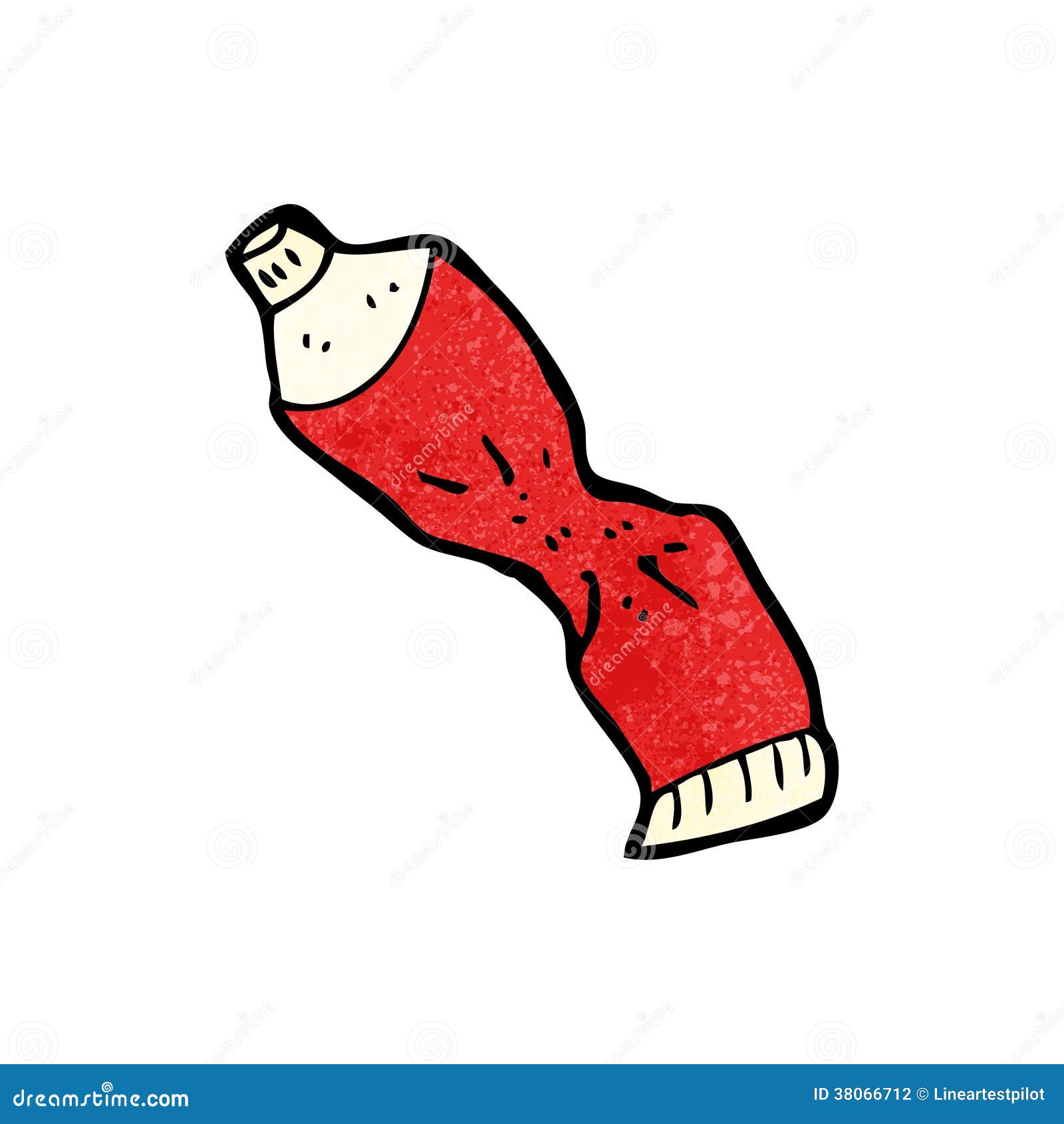 Cartoon toothpaste stock vector. Illustration of grunge - 38066712