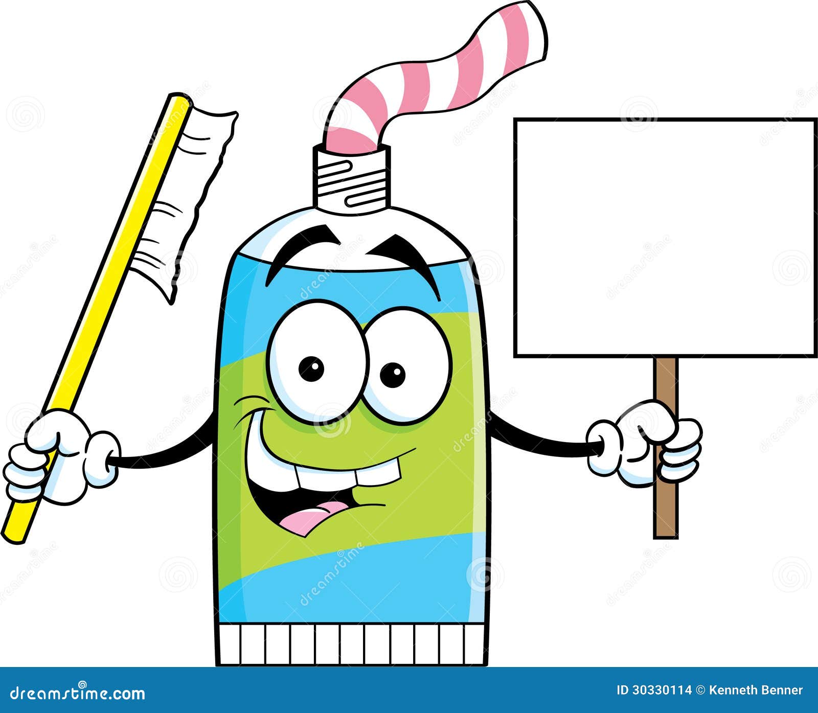 Cartoon Toothpaste Tube Holding Sign Stock Illustrations – 9 Cartoon ...