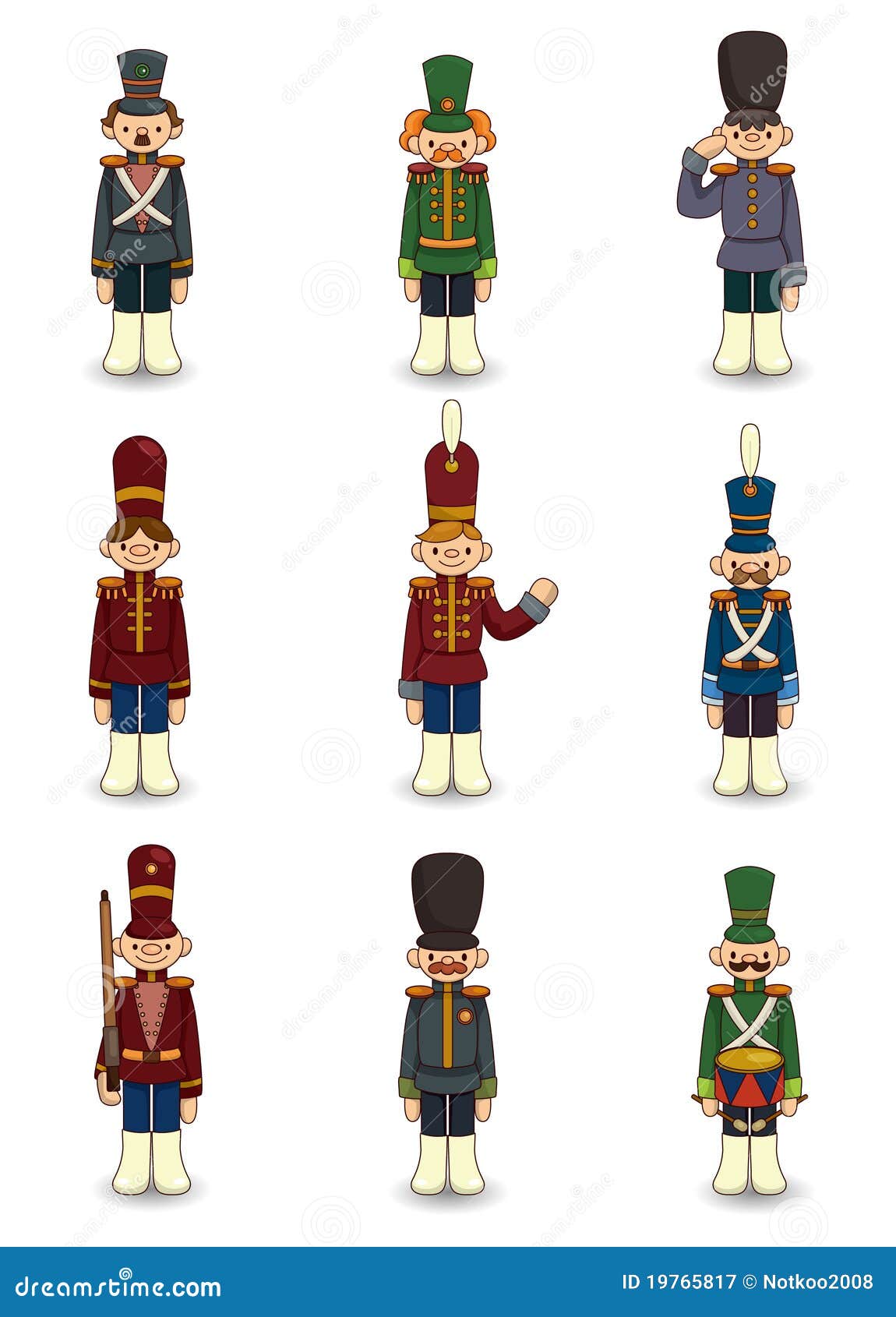 Cartoon Toy soldiers icon stock vector. Illustration of character ...