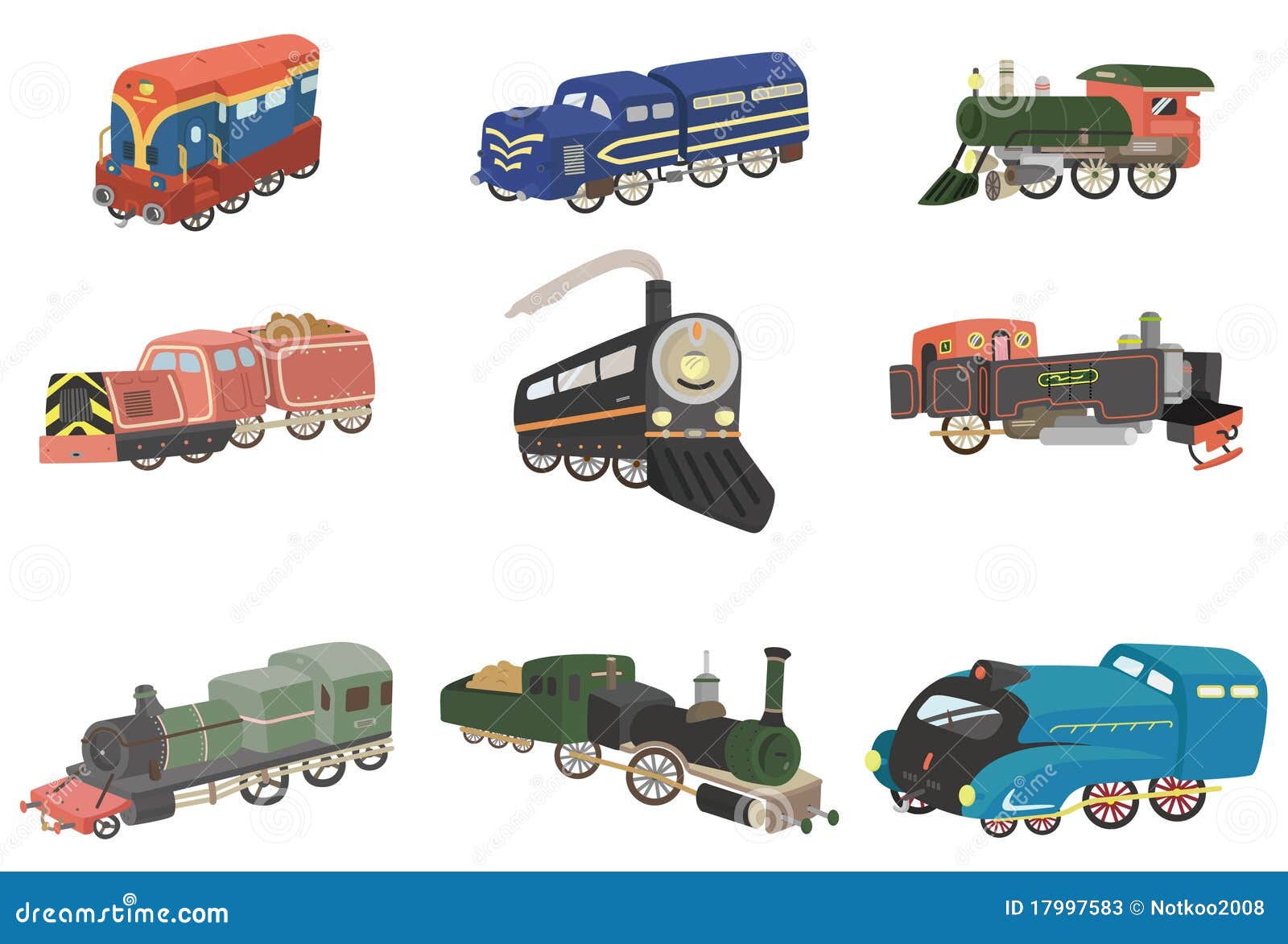 Cartoon train icon stock vector. Illustration of cute - 17997583