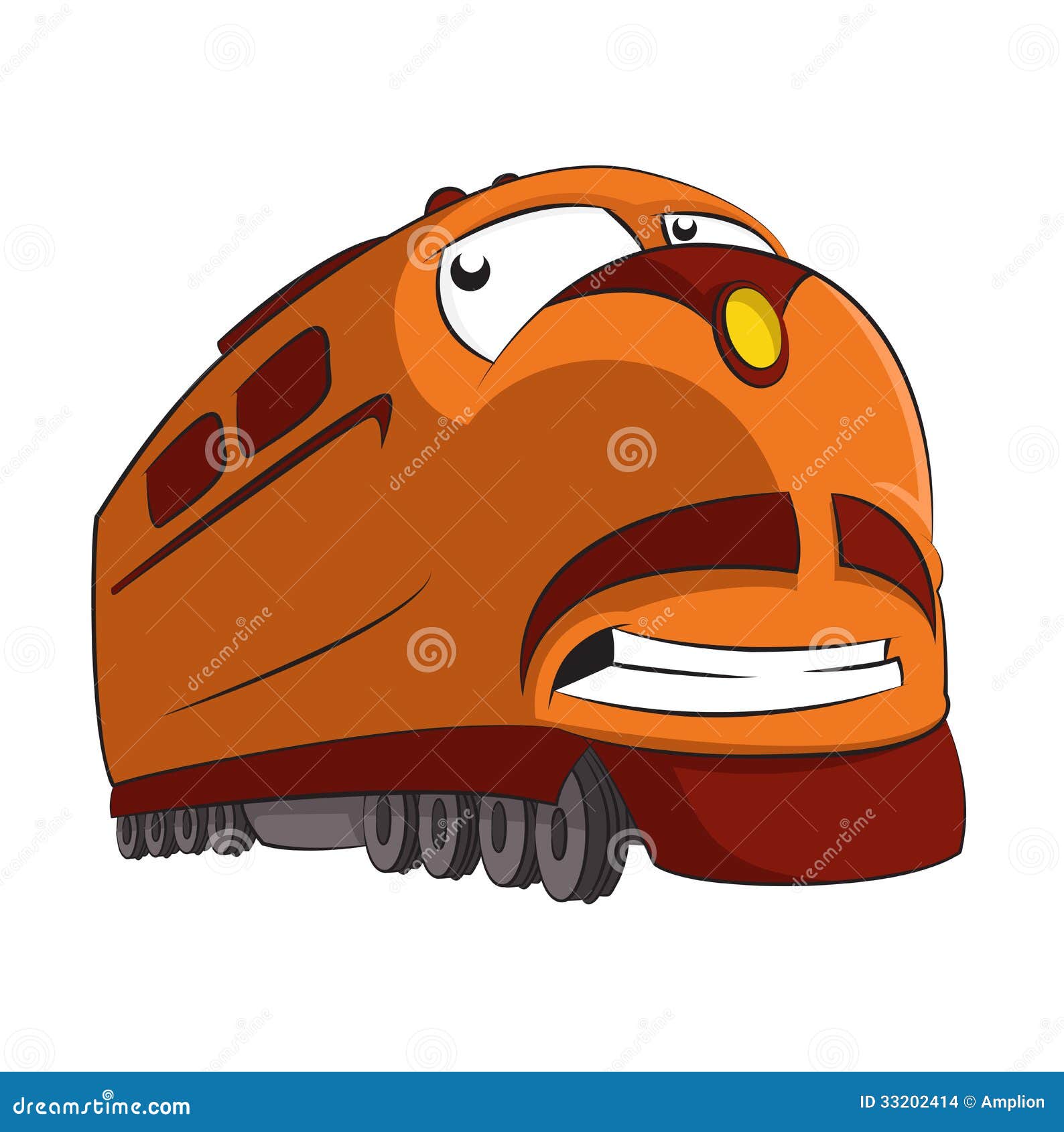 Cartoon Train stock vector. Image of steam, vehicle, motion - 33202414