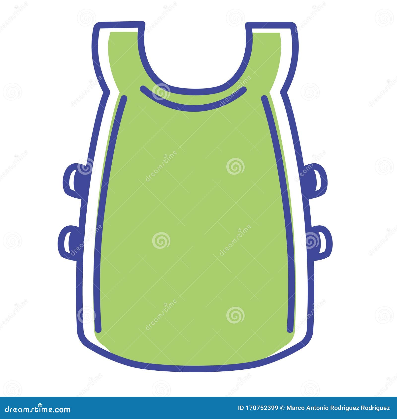Cartoon Training Vest Icon Illustration Isolated Stock Illustration ...