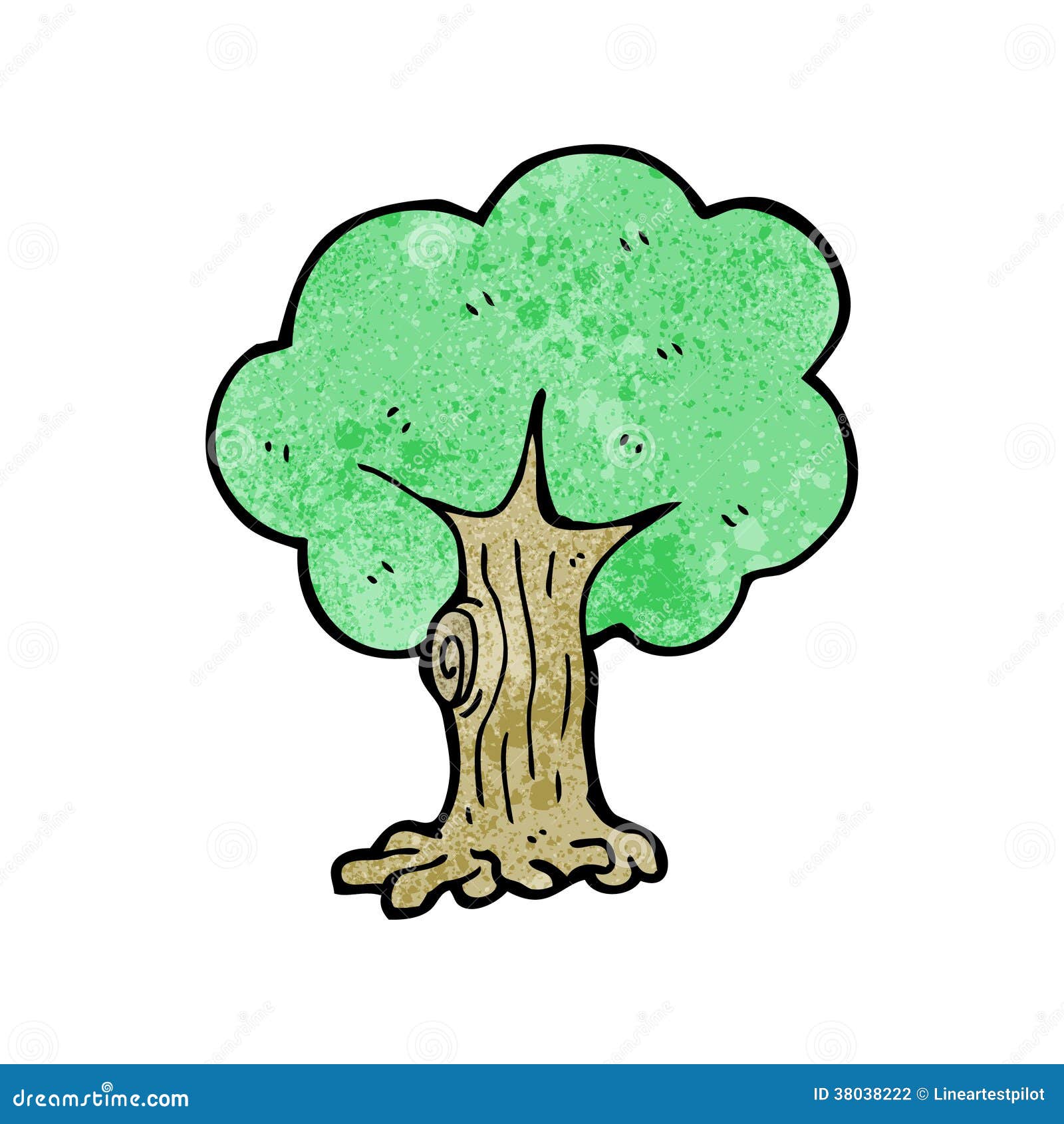 Cartoon tree stock vector. Illustration of traditional - 38038222
