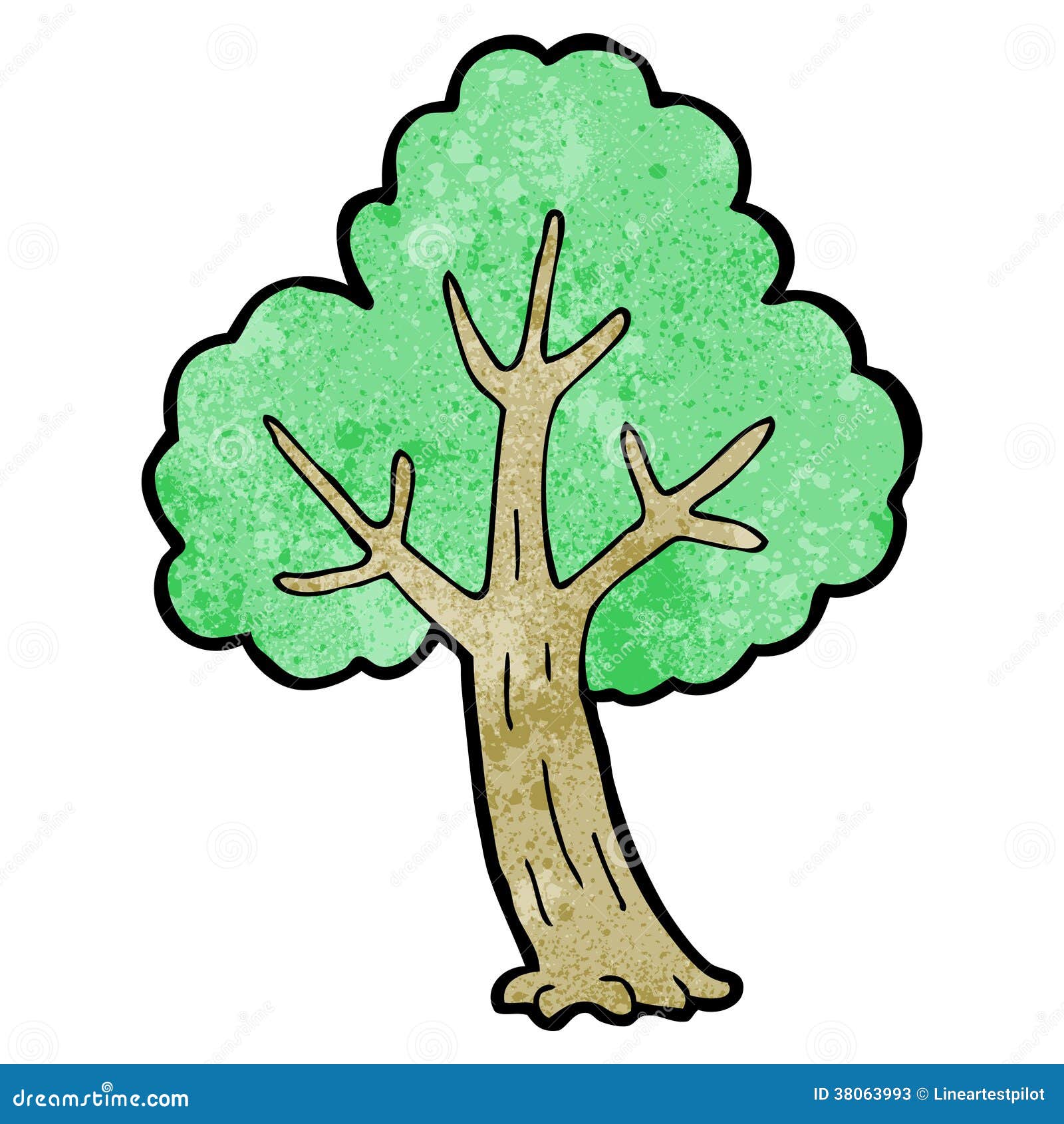 Cartoon tree stock vector. Illustration of cartoon, crazy - 38063993