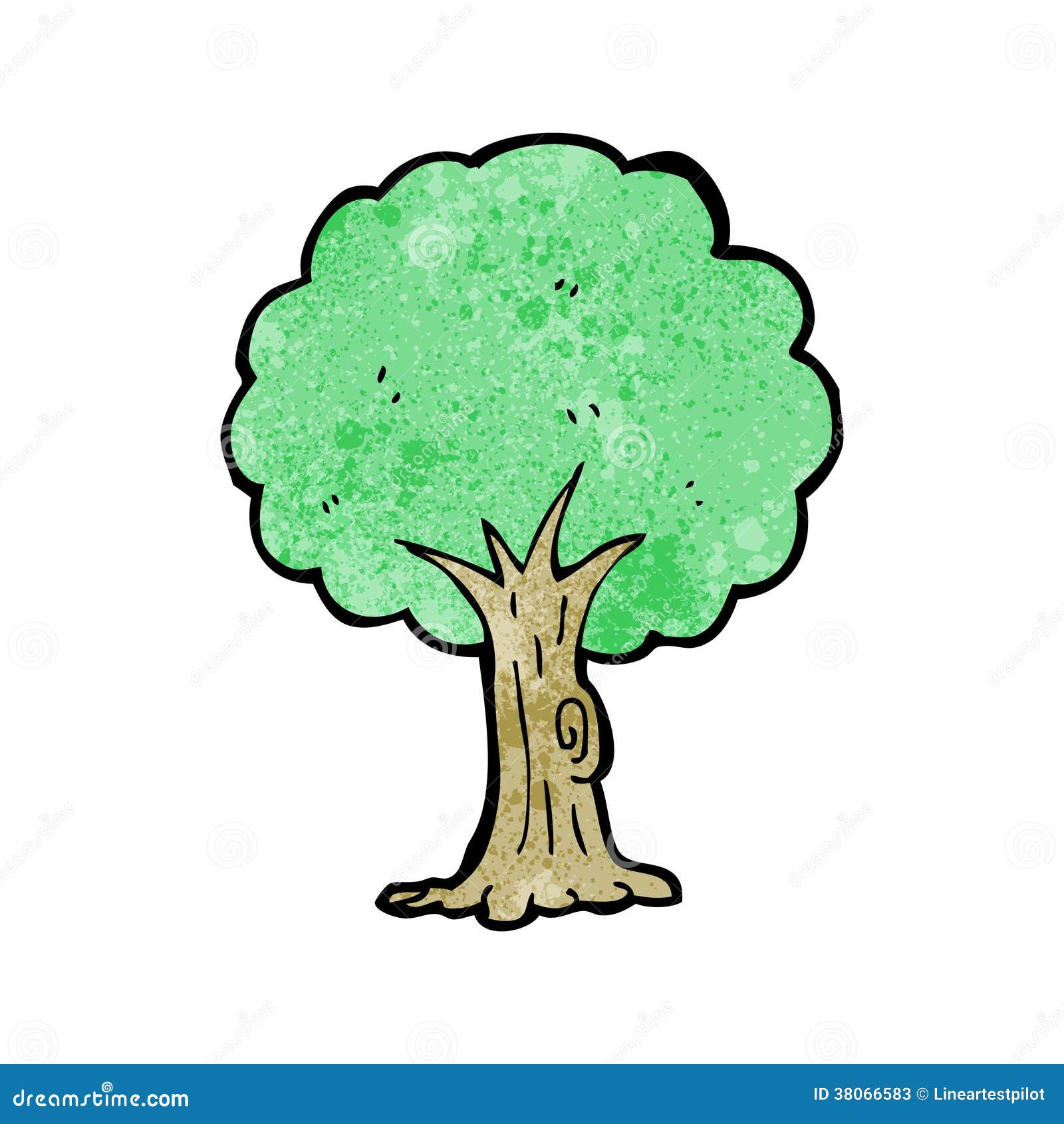 Cartoon tree stock vector. Illustration of artwork, quirky - 38066583