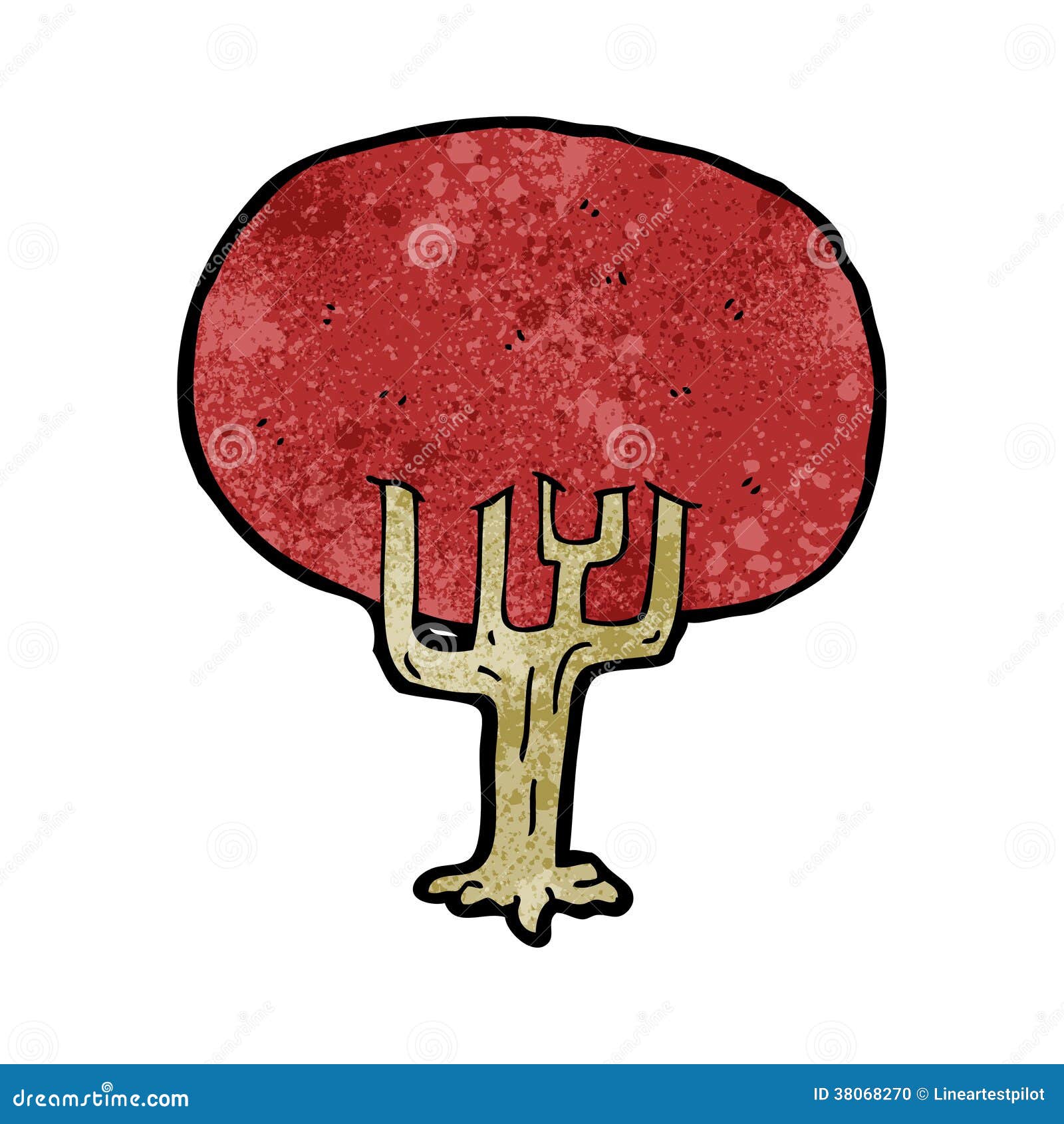 Cartoon tree stock vector. Illustration of tree, crazy - 38068270