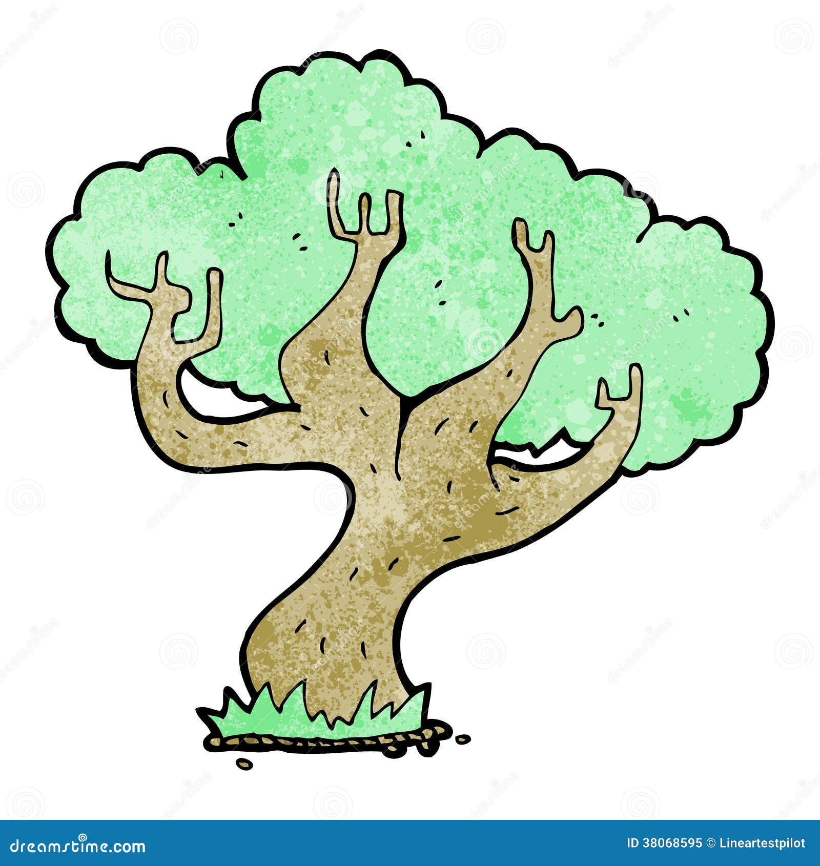 Cartoon tree stock illustration. Illustration of cute - 38068595