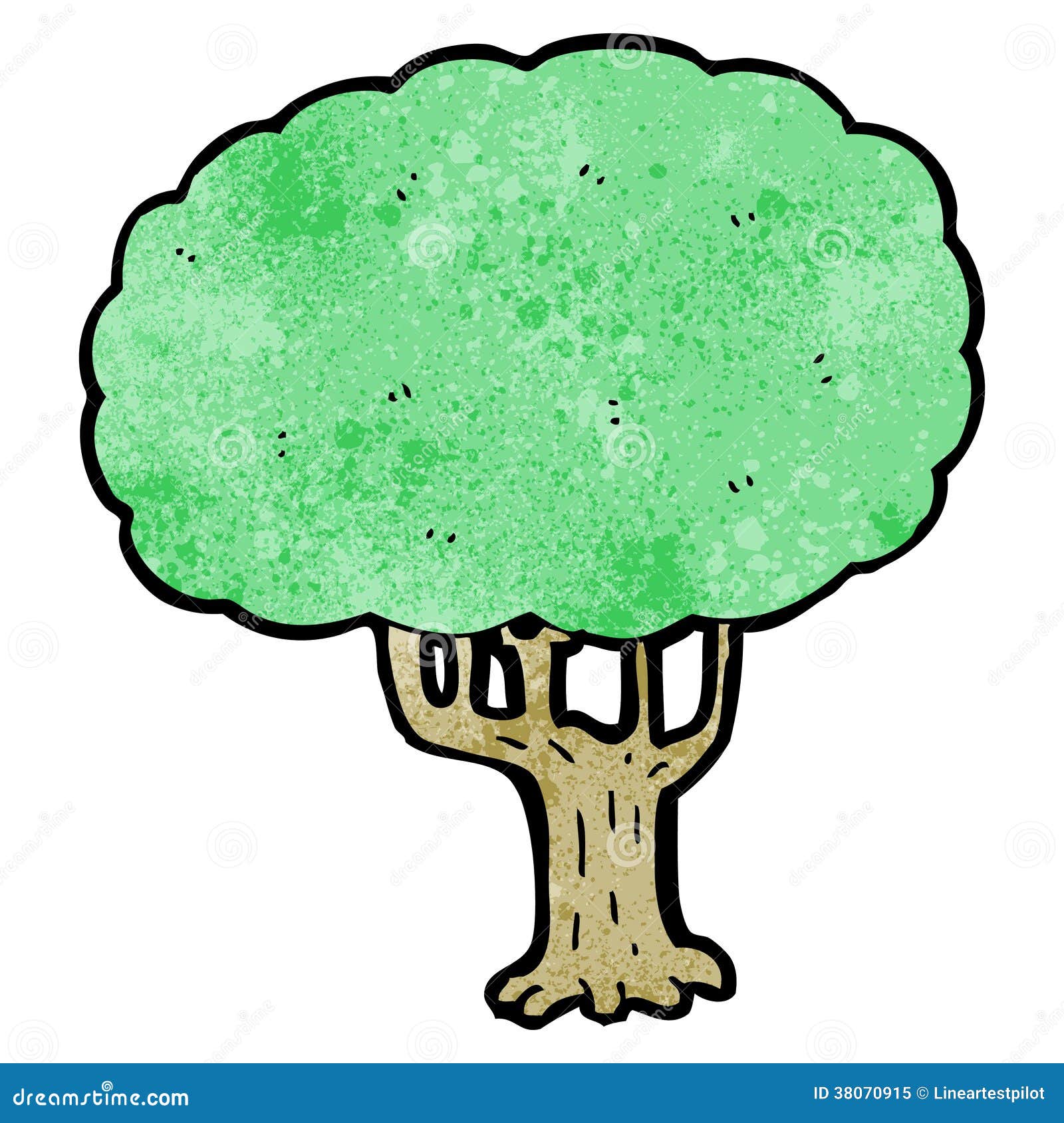 Cartoon tree stock vector. Illustration of hand, silly - 38070915