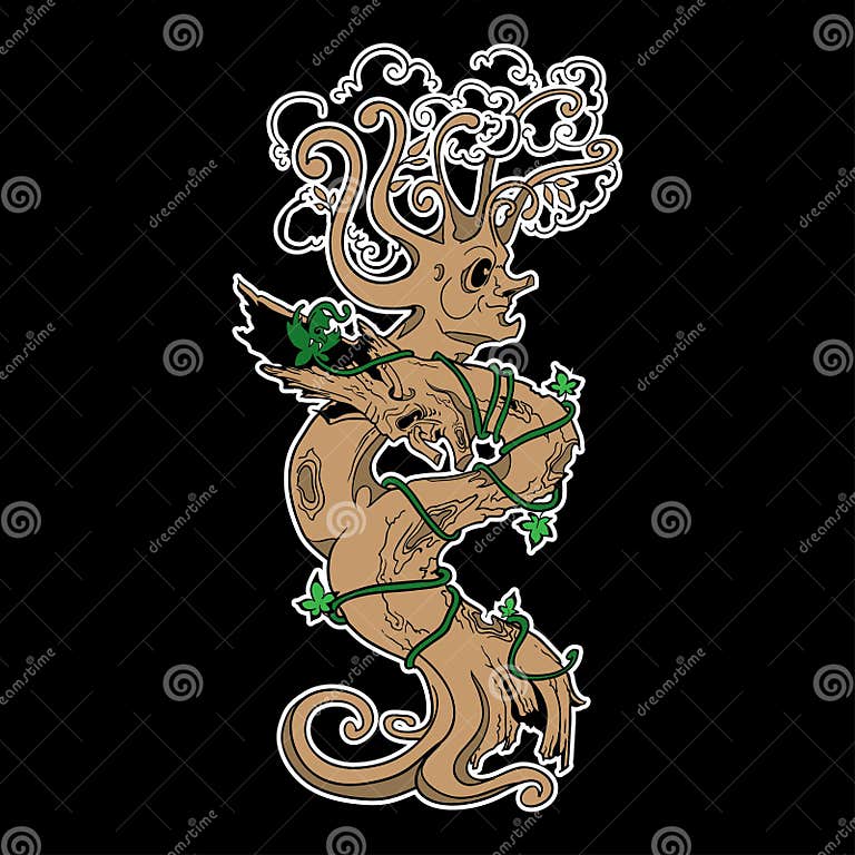 Cartoon tree character stock vector. Illustration of graphic - 47939508