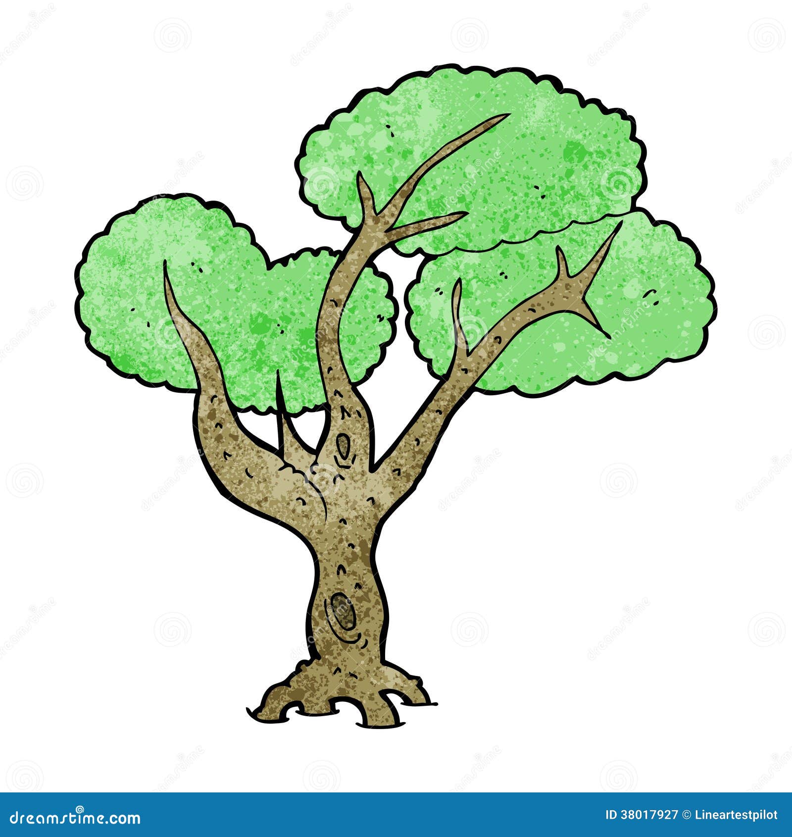Cartoon tree stock vector. Illustration of traditional - 38017927