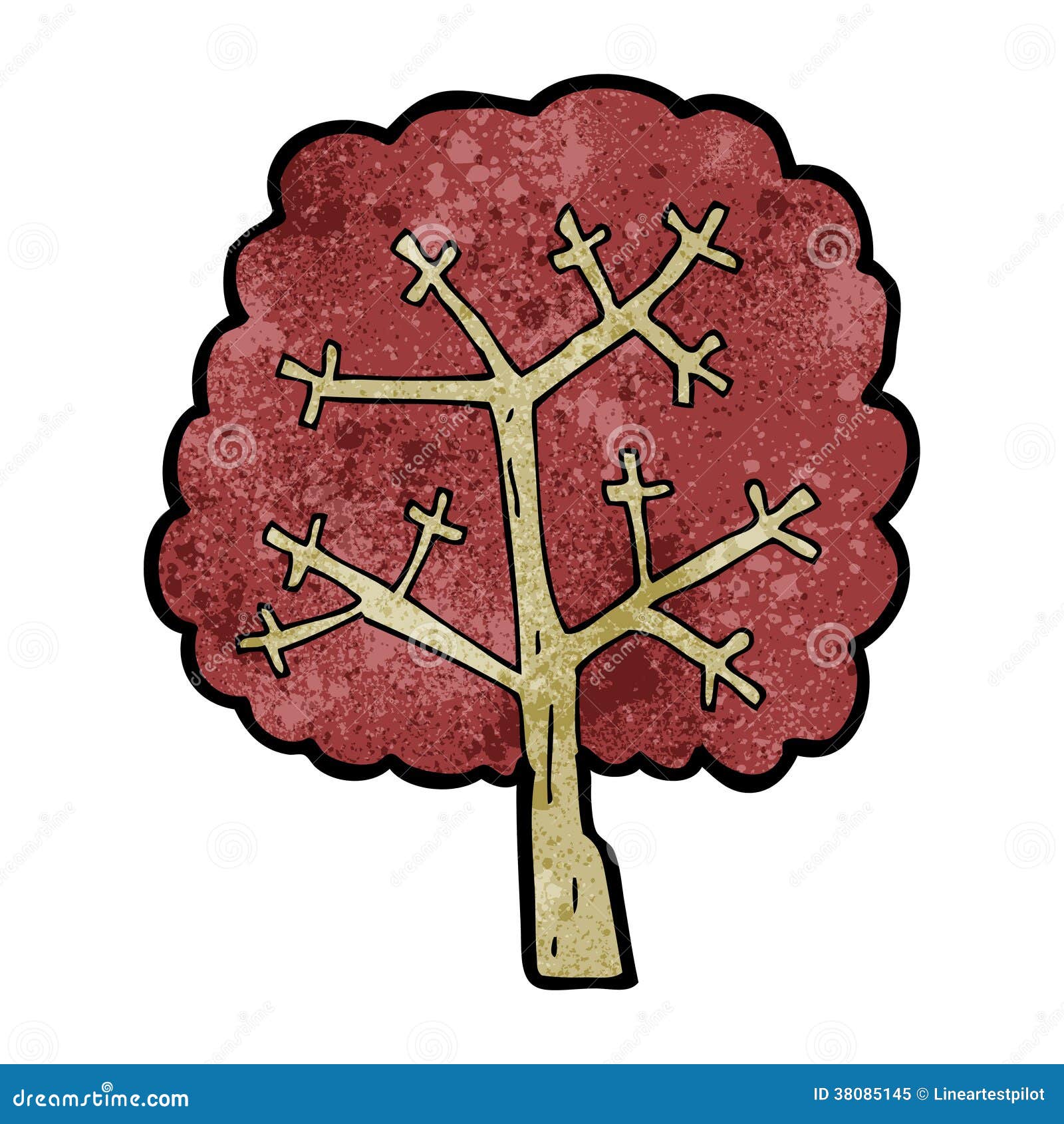 Cartoon tree stock vector. Illustration of silly, crazy - 38085145