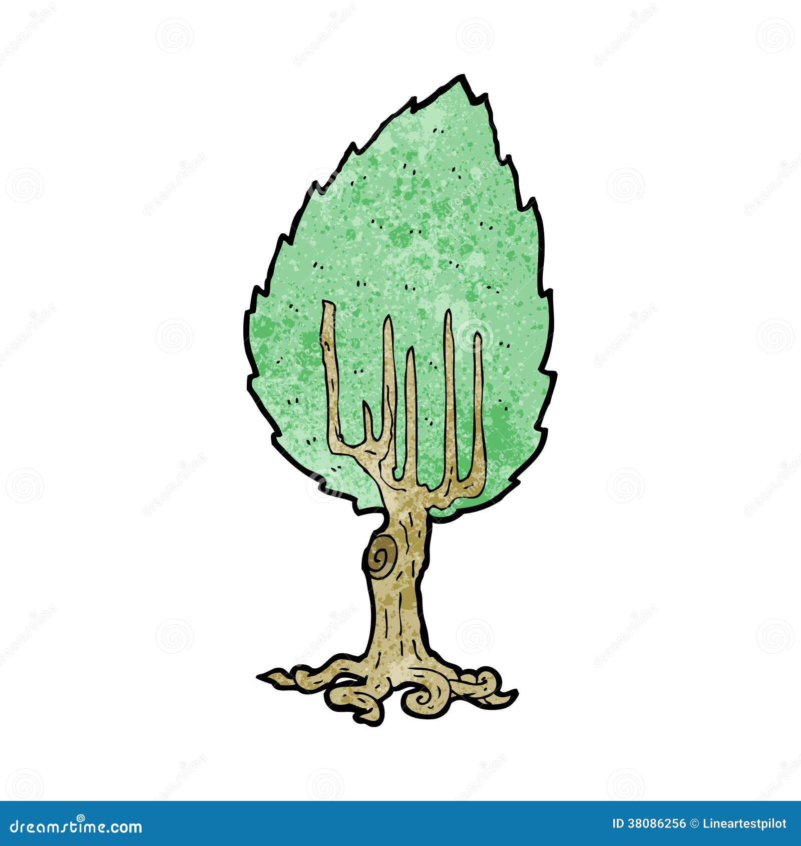 Cartoon tree stock vector. Illustration of character - 38086256