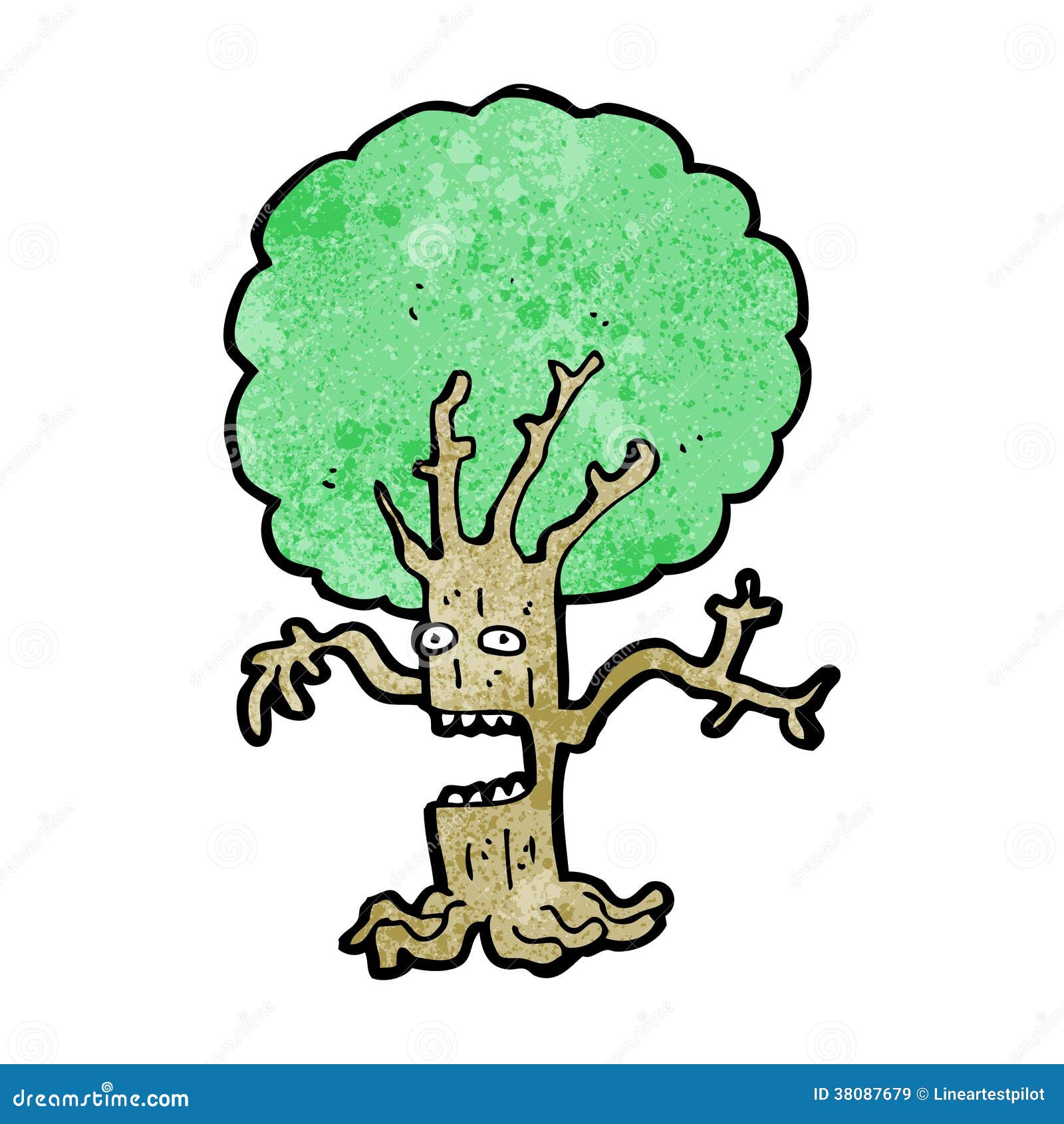Cartoon tree stock vector. Illustration of cute, artwork - 38087679