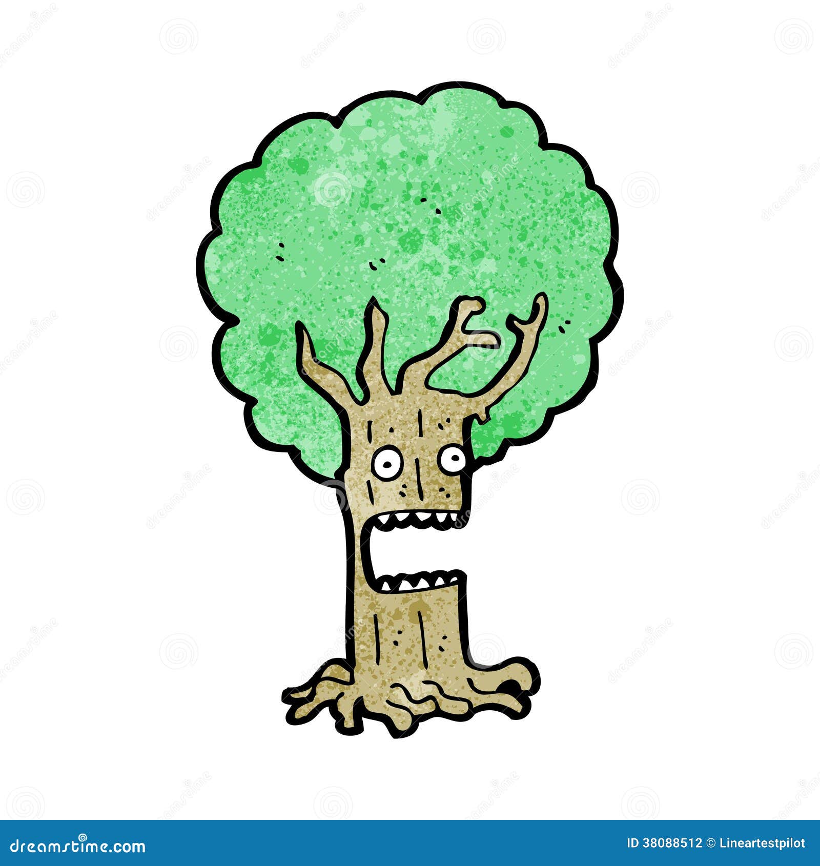 Cartoon tree stock vector. Illustration of character - 38088512