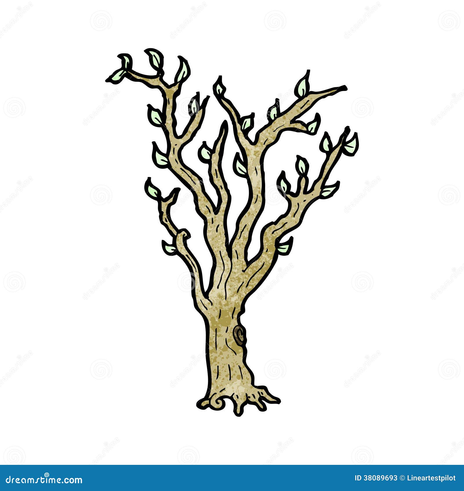 Cartoon tree stock vector. Illustration of crazy, tree - 38089693