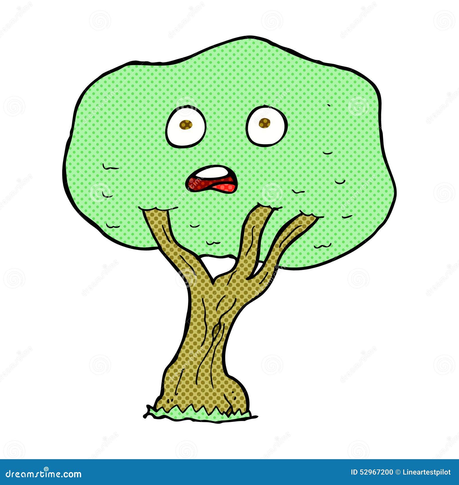 Cartoon tree stock illustration. Illustration of cartoon - 52967200