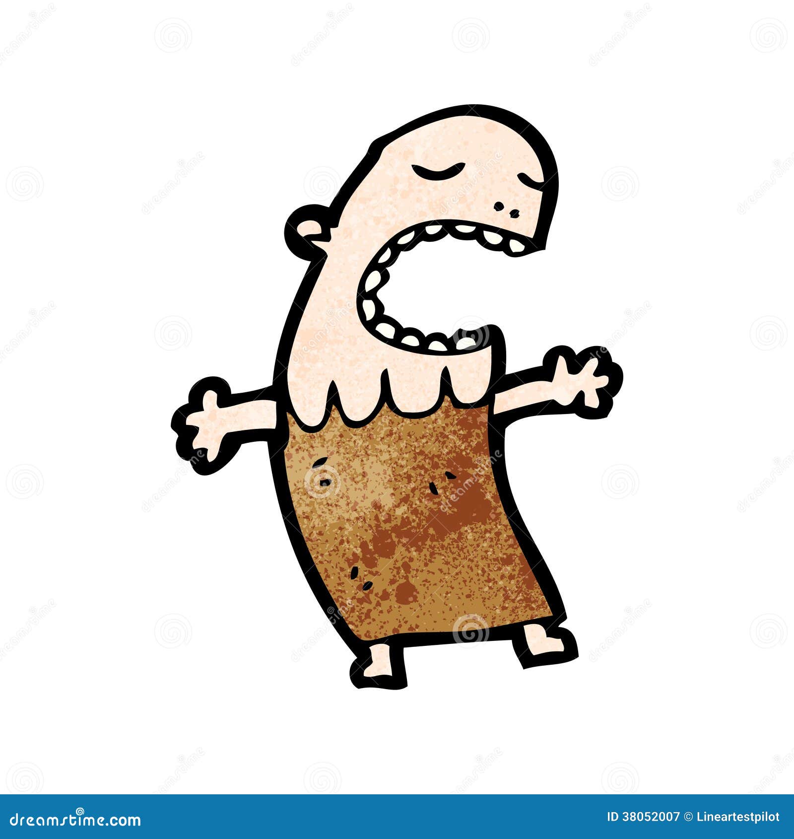 Cartoon tribal man stock vector. Illustration of silly - 38052007