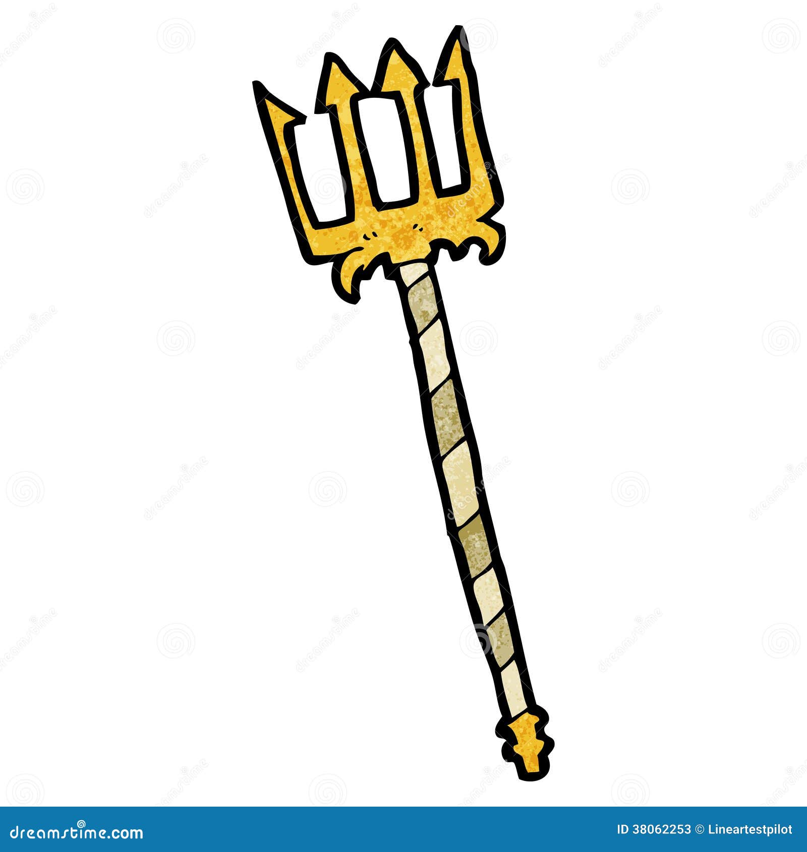 Cartoon trident stock vector. Illustration of artwork - 38062253