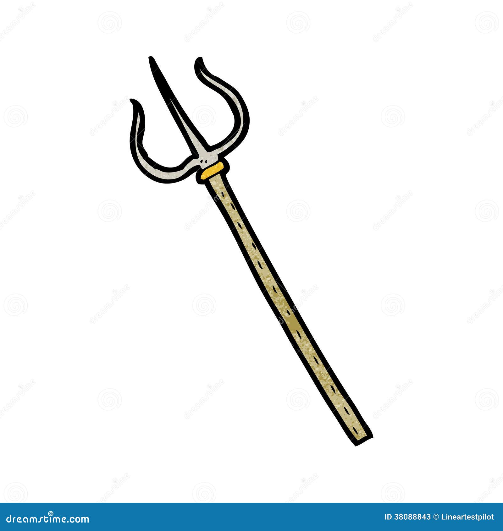 Cartoon trident stock vector. Illustration of hand, trident - 38088843