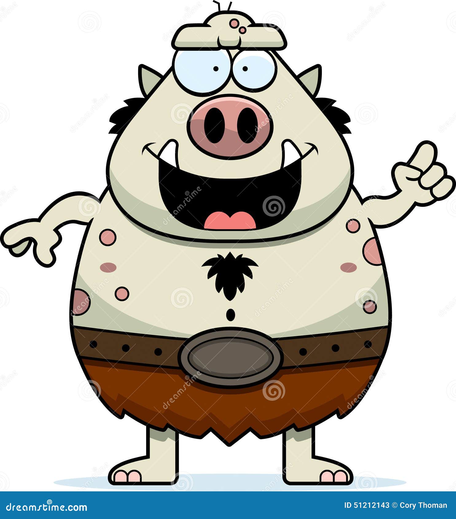 Cartoon Troll Idea stock vector. Illustration of snout - 51212143