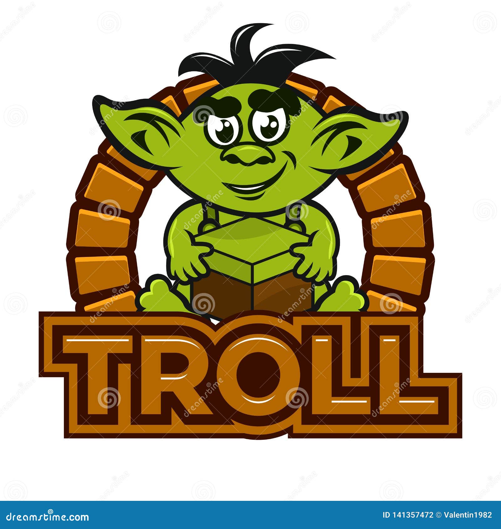 Cartoon Troll Mascot | CartoonDealer.com #69978591