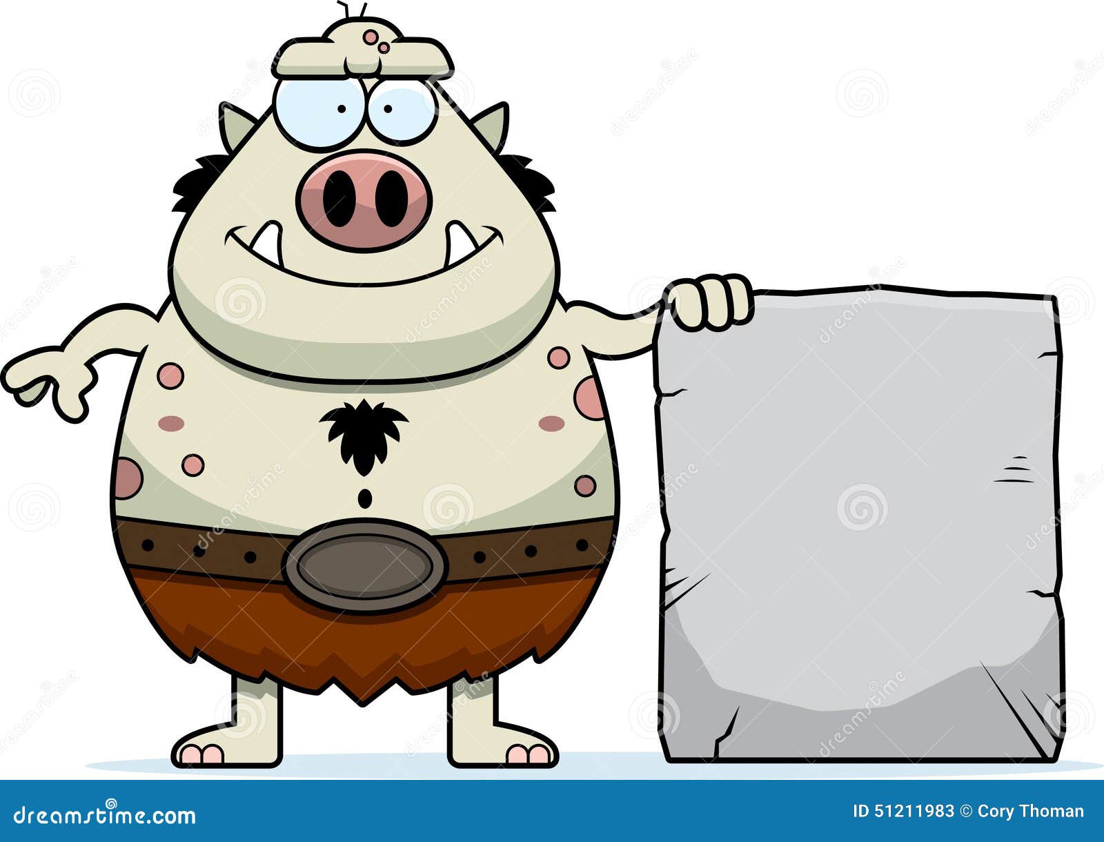 Cartoon Troll Sign stock vector. Illustration of holding - 51211983