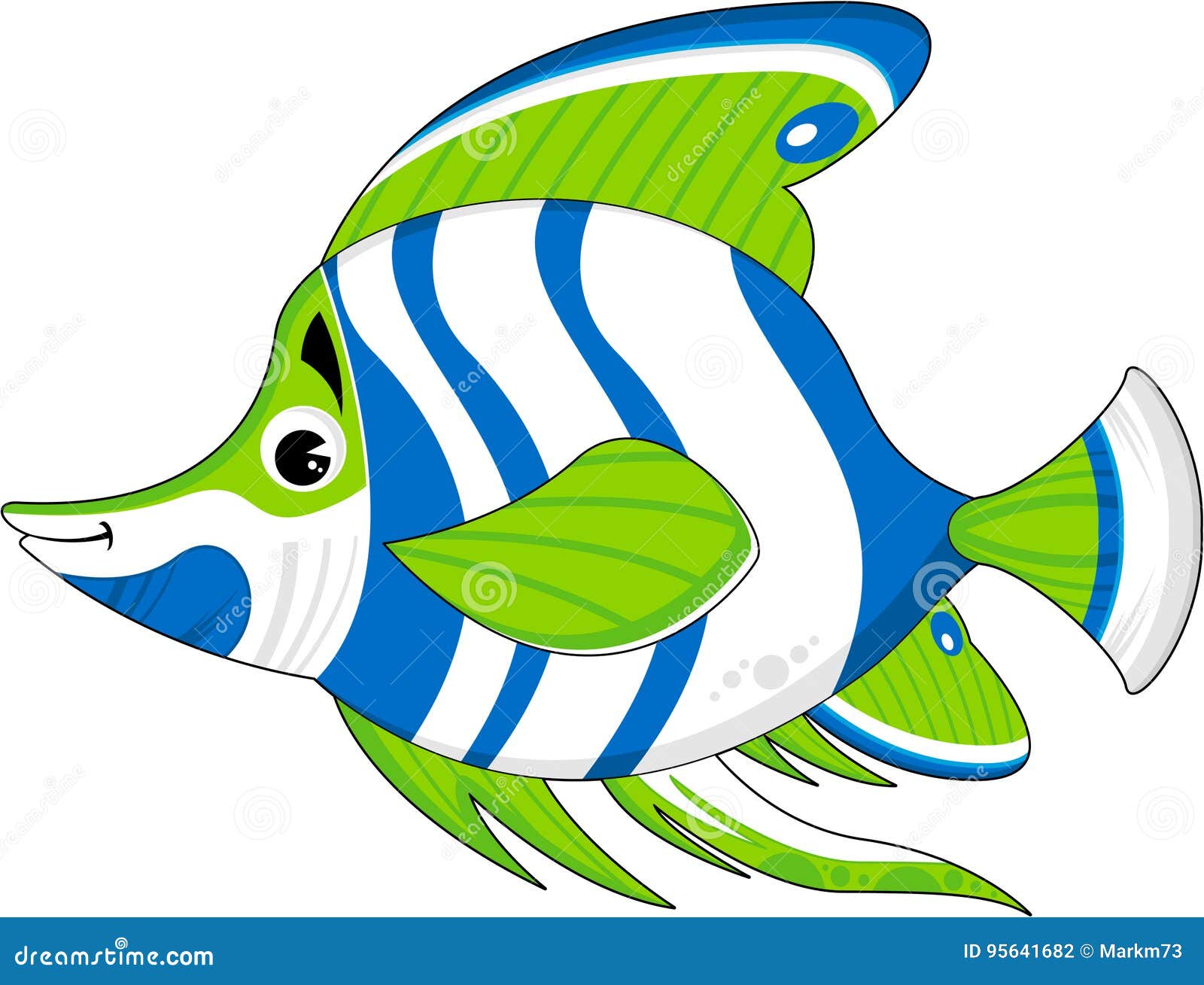 Cartoon Tropical Fish Vector Illustration | CartoonDealer.com #95641682